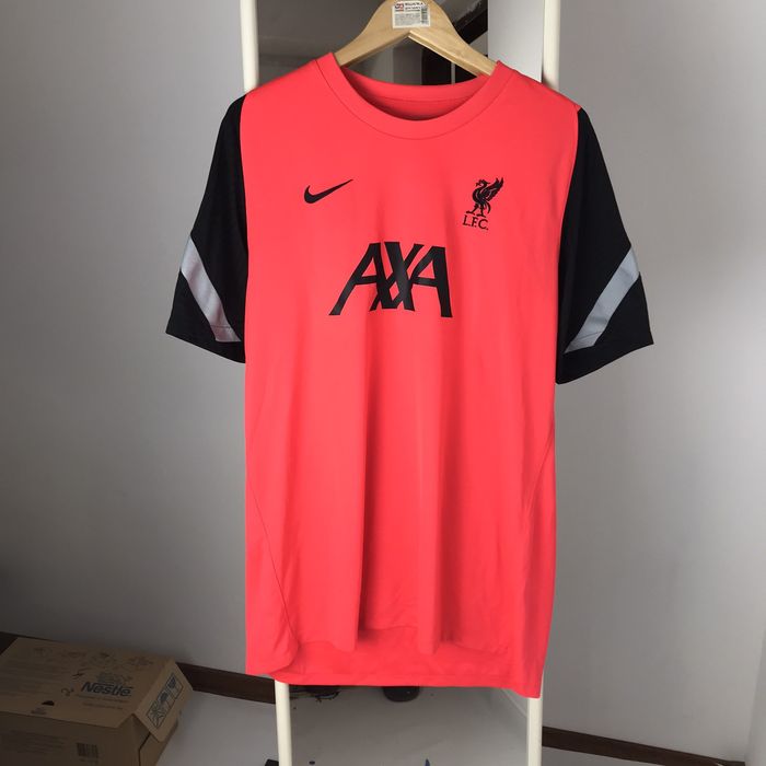Soccer Jersey Nike Liverpool FC 21/22 AXA Training soccer Jersey Size ...