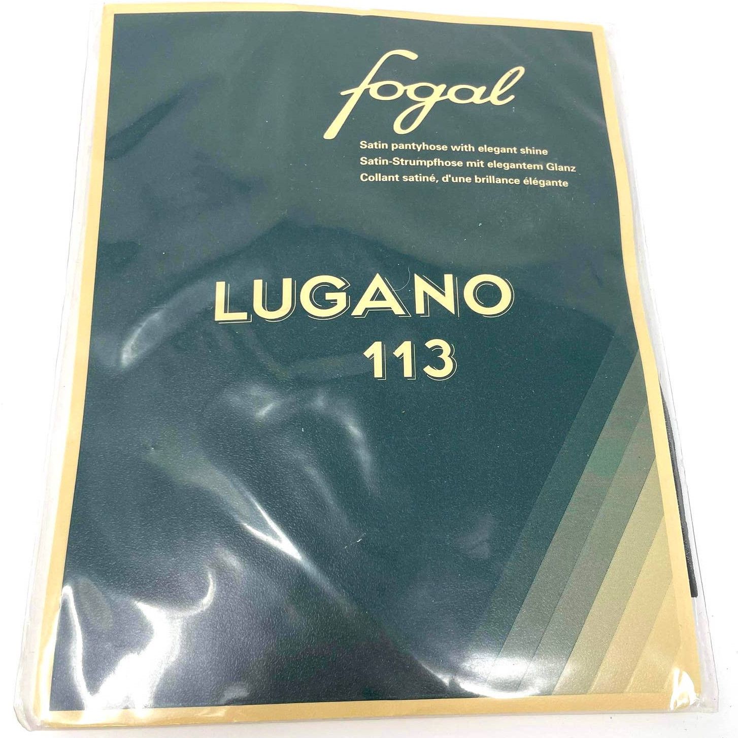 Vintage 00s FOGAL Vintage Black Sheer Satin Pantyhose | Grailed