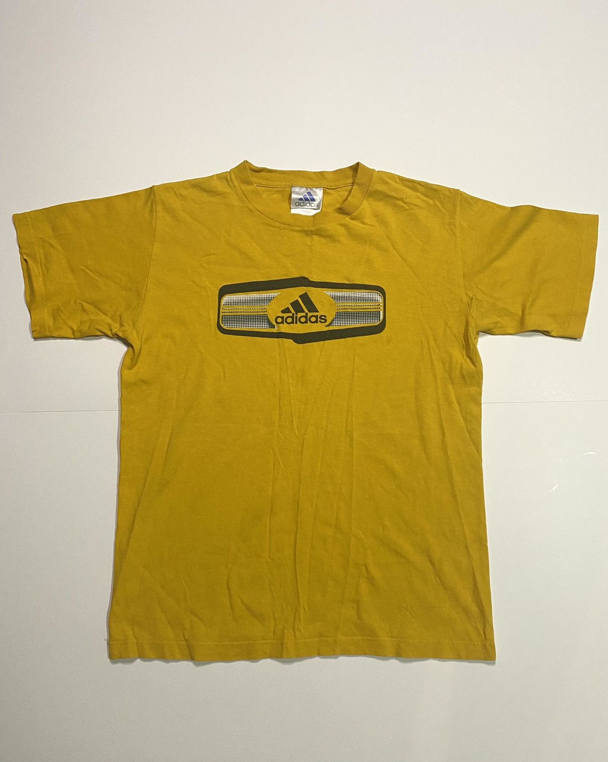 Adidas Vintage Adidas Yellow Logo Tee | Grailed