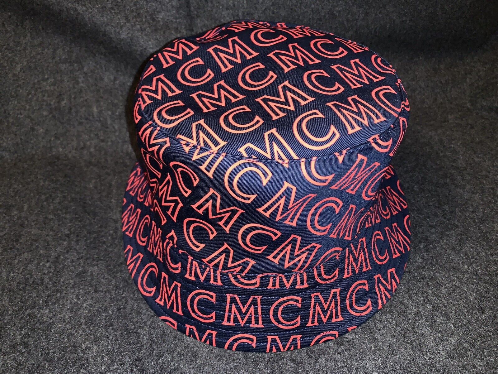 MCM MCM MONOGRAM LOGO PRINT Reversible Bucket Hat | Grailed