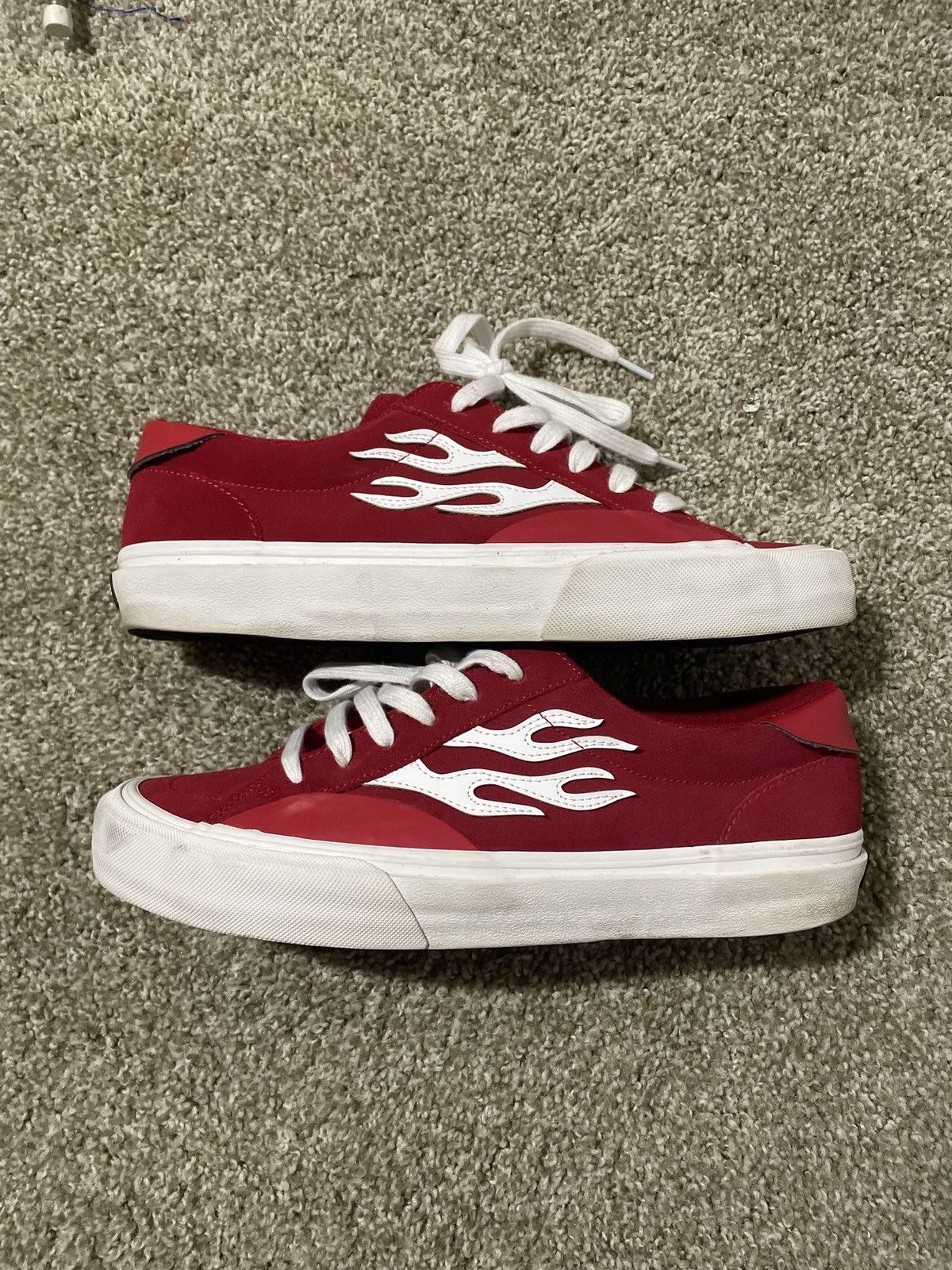 Stray Straye Logan-Red Flame Low Top | Grailed