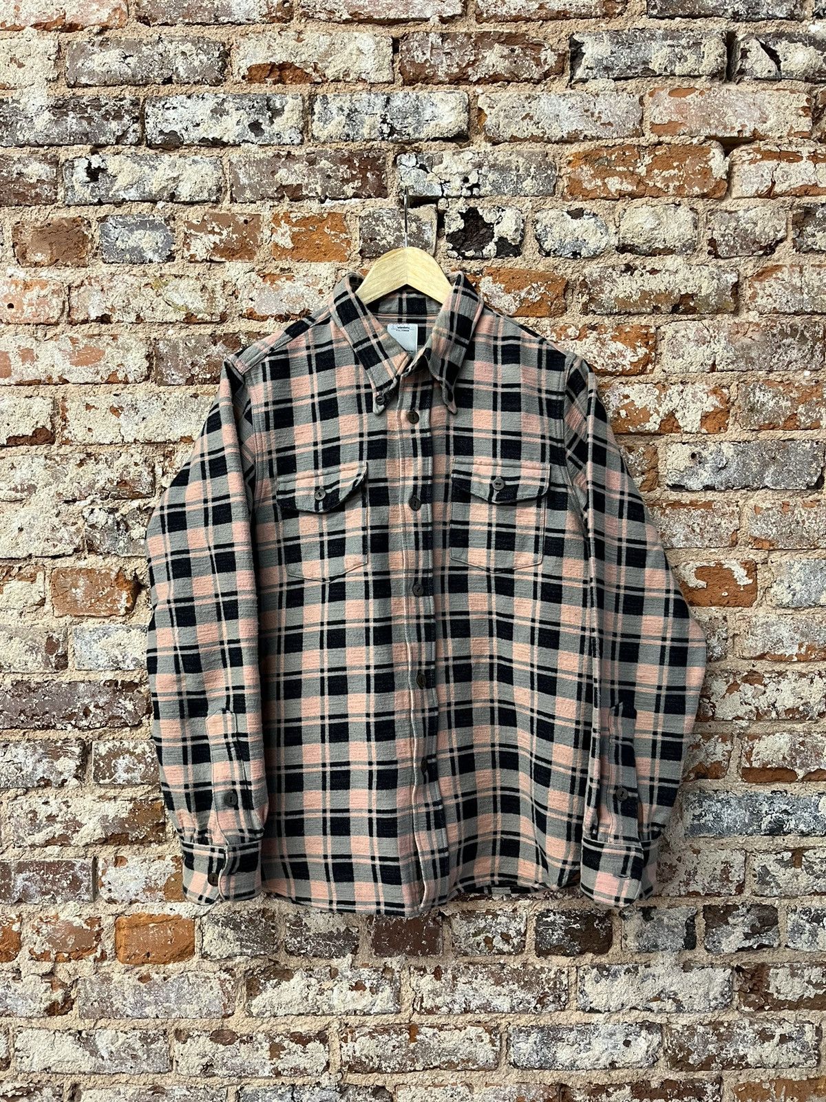 Visvim Visvim Flannel Pink/Navy | Grailed