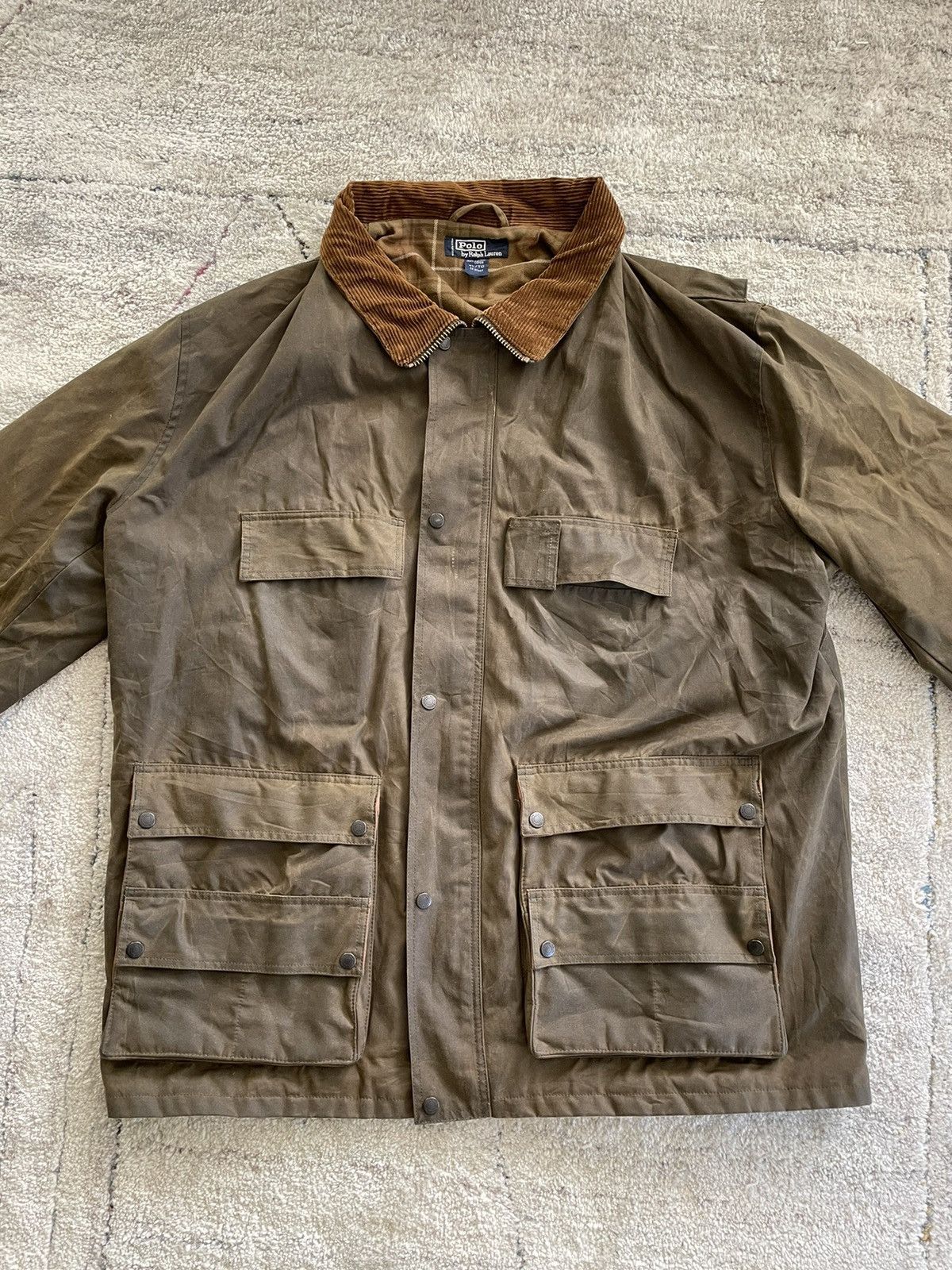 Polo Ralph Lauren Vintage Polo Ralph Lauren Waxed Military Hunting Barn Coat | Grailed