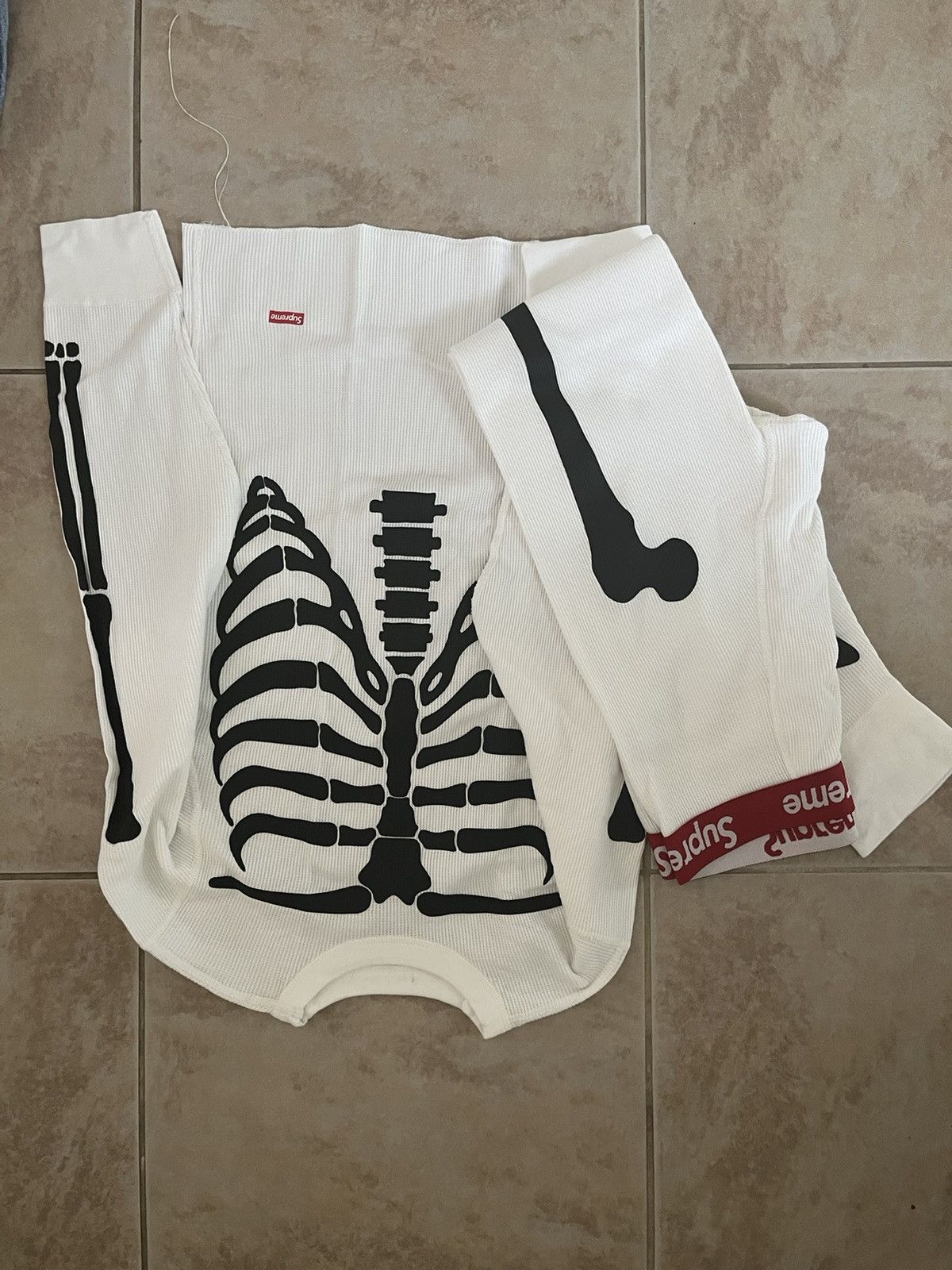 Hanes × Supreme Hanes X Supreme Skeleton thermals | Grailed