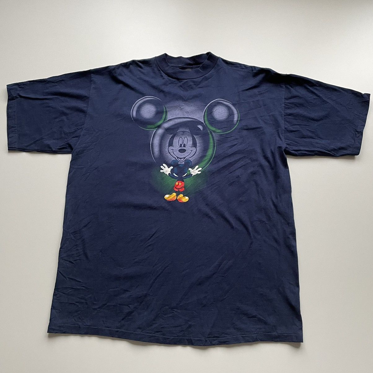 Disney × Mickey Mouse × Vintage Vintage 90s Mickey Mouse graphic t ...