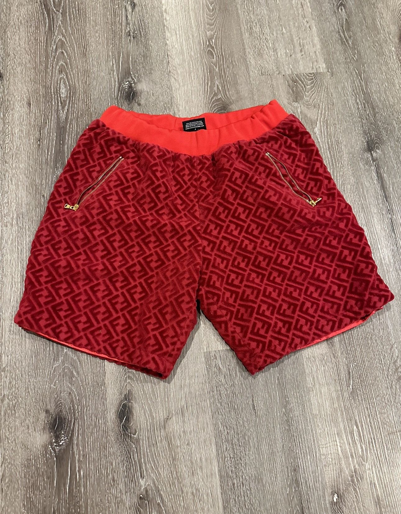 Exclusive Game Exclusive Game Custom Authentic Fendi Print Shorts | Grailed