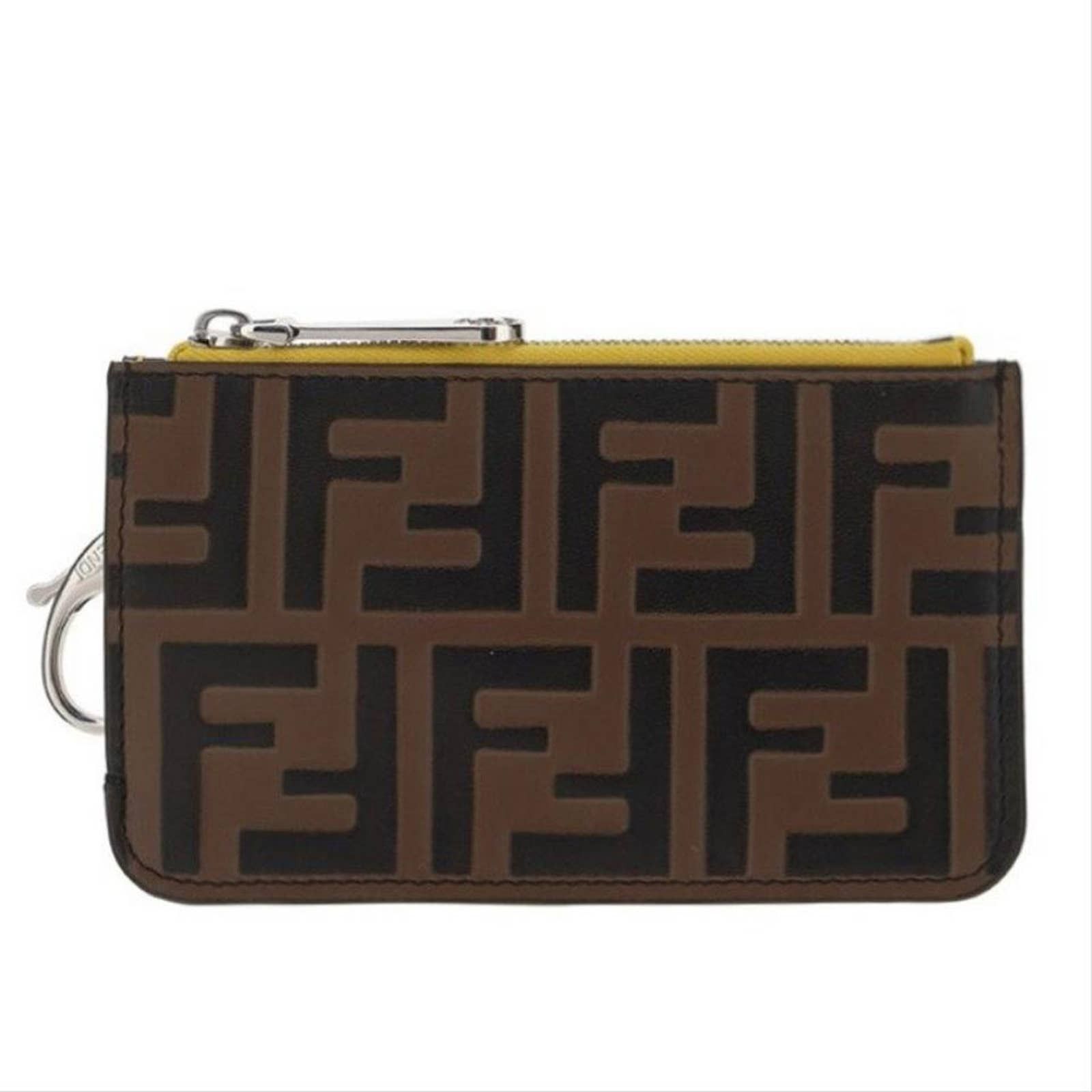 Fendi Fendi FF Logo Embossed Leather Key Holder | Grailed