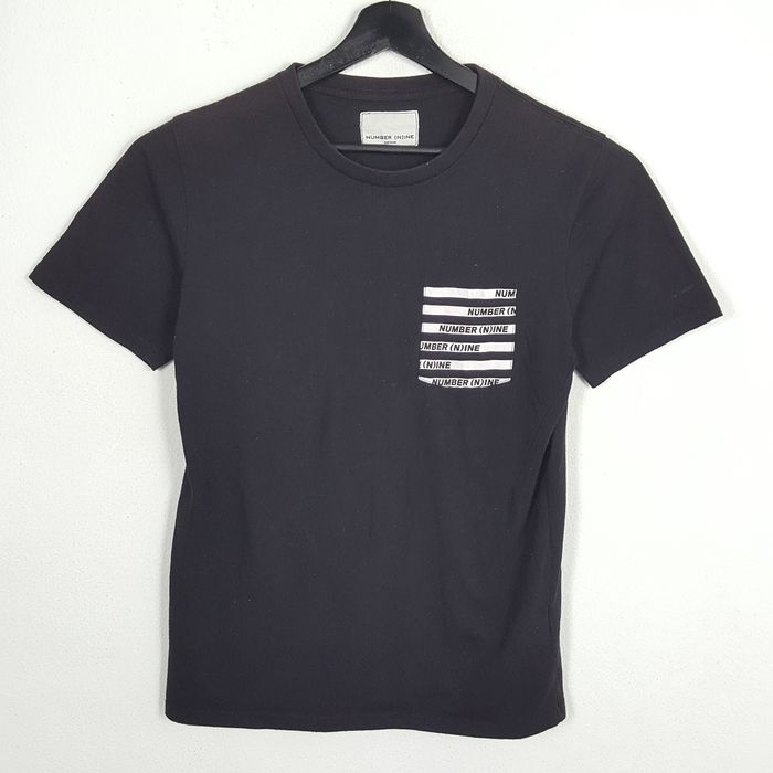 Vintage NUMBER NINE Japanese Brand Pocket Style Tshirt | Grailed