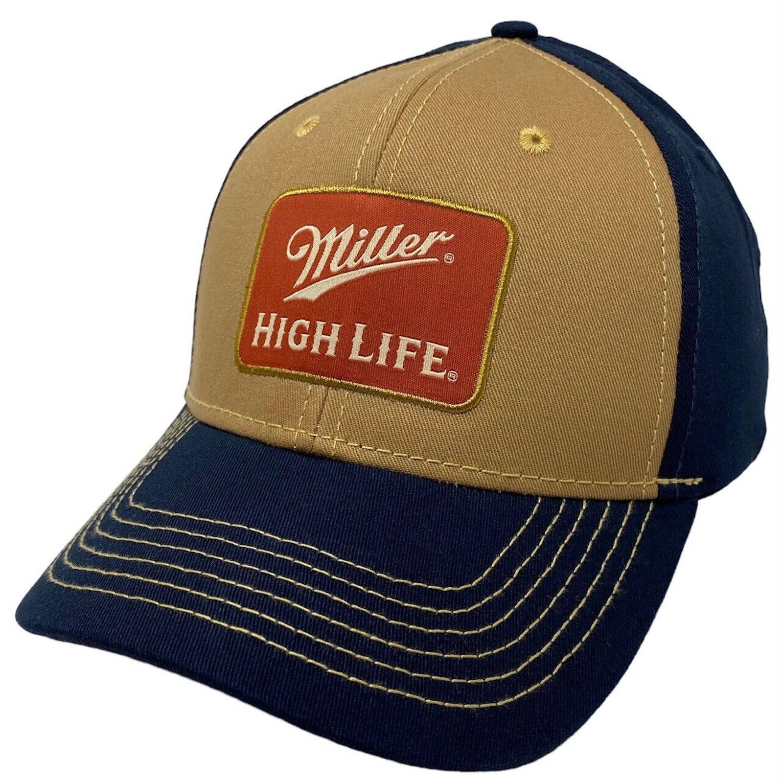 Miller High Life Miller Beer High Life Men's Snapback Hat Cap in Brown ...