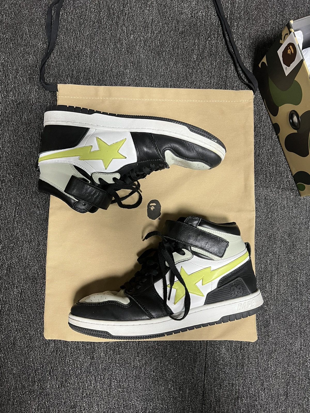 Bape Bape sta high US 10 (bape block sta hi) | Grailed
