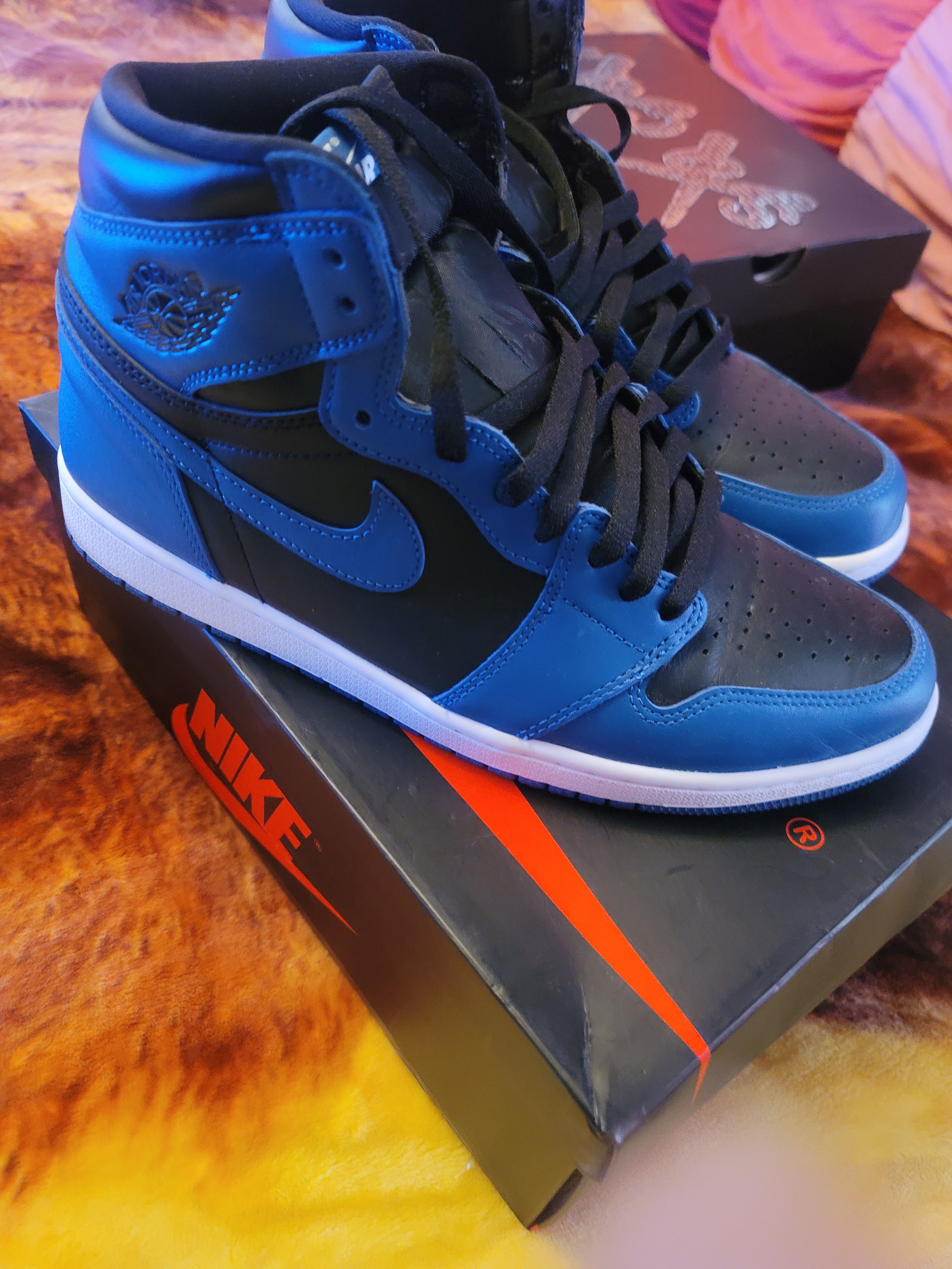 Nike Air jordan 1 retro og marina blue | Grailed
