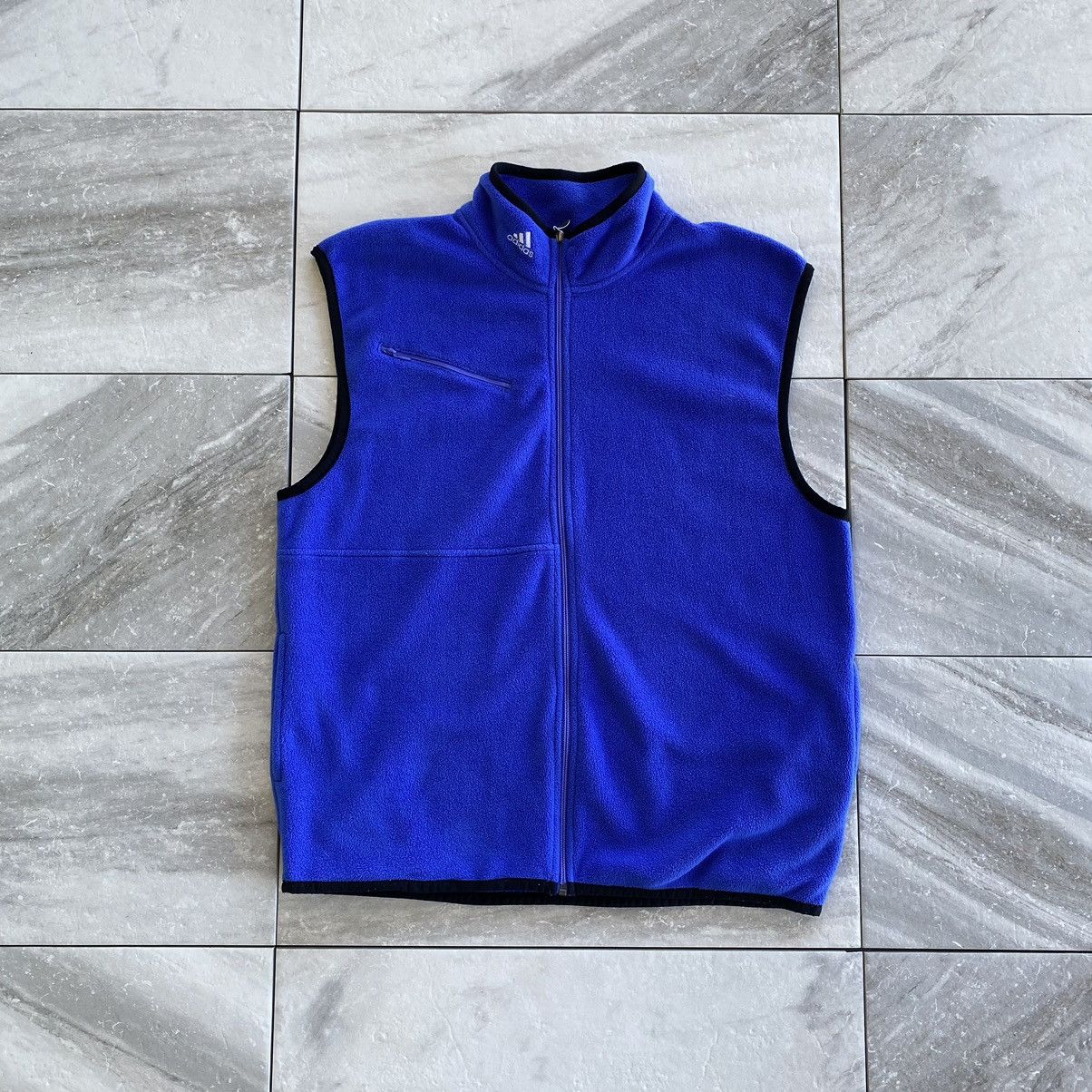 Adidas Vintage Adidas Blue Fleece Vest | Grailed