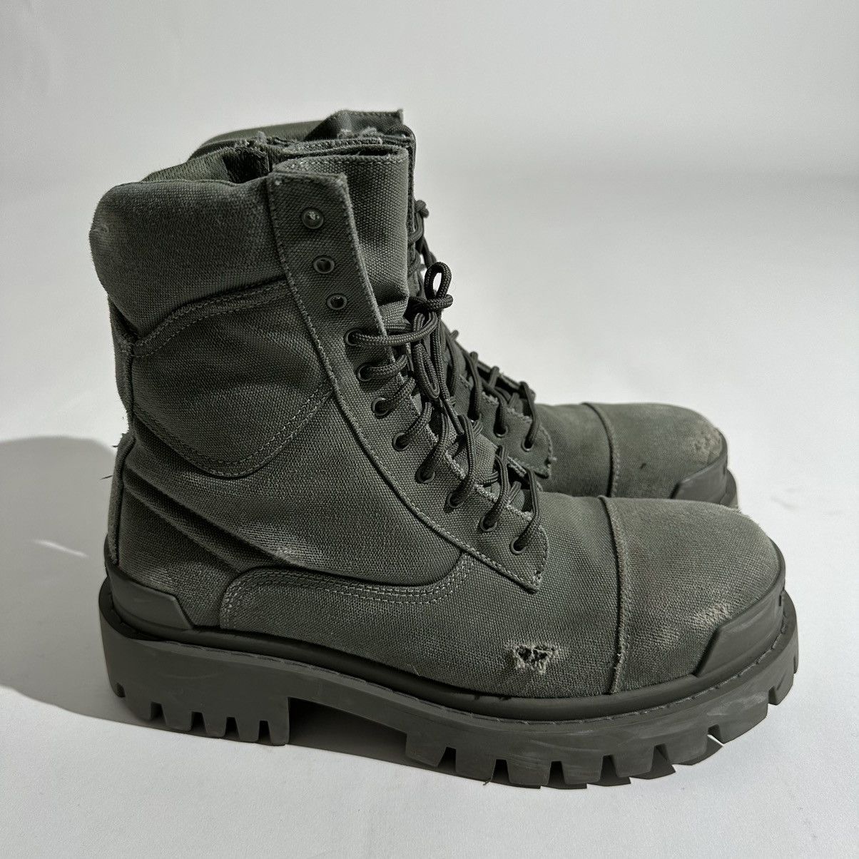 Balenciaga Balenciaga Distressed Strike Boots | Grailed