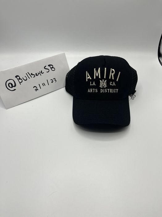 Amiri Amiri Art District Stencil Black Hat | Grailed