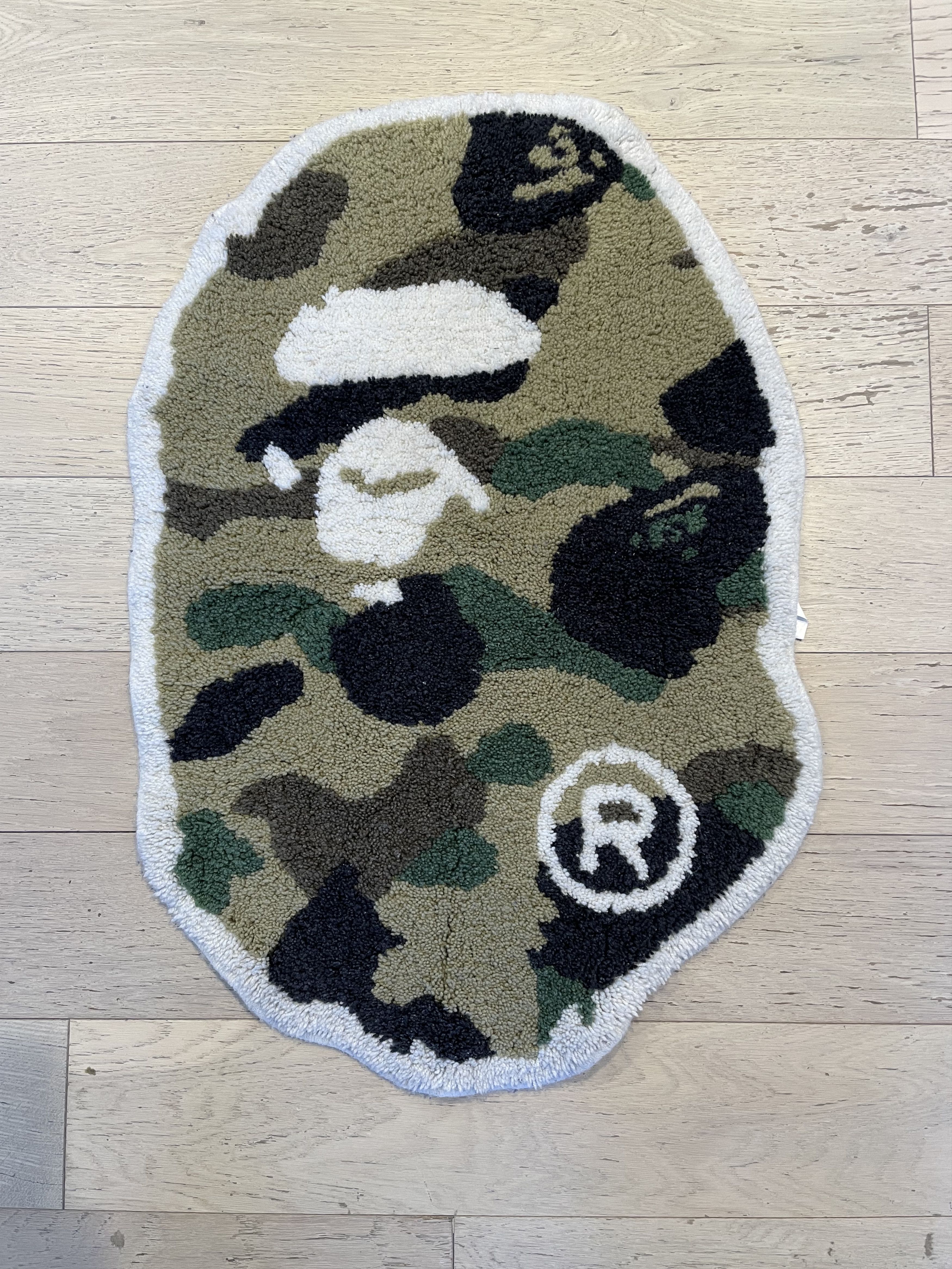 Bape Bape 1st Camo Ape Head Rug | Grailed