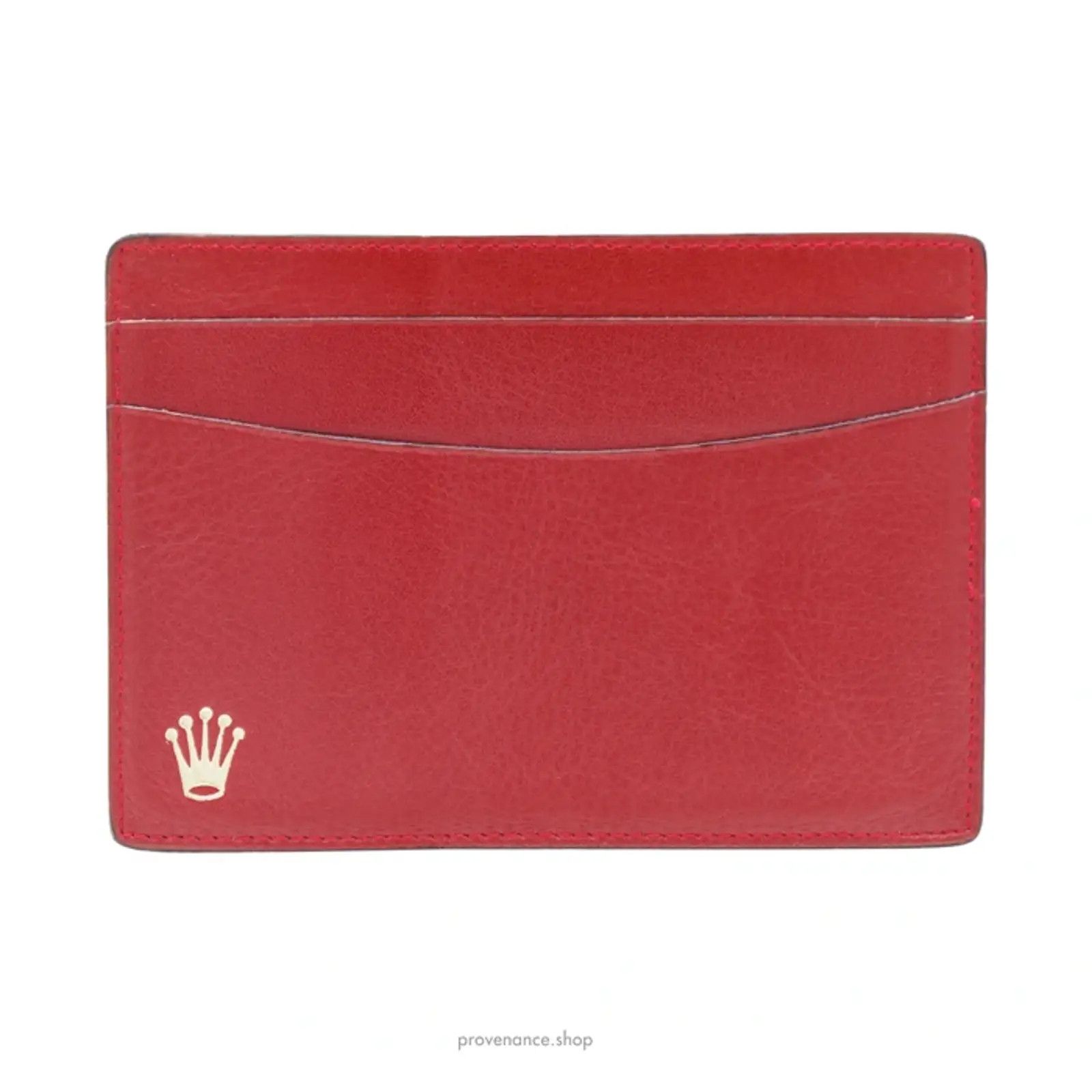 Rolex 🔴 Rolex Card Holder Wallet - Red Leather | Grailed