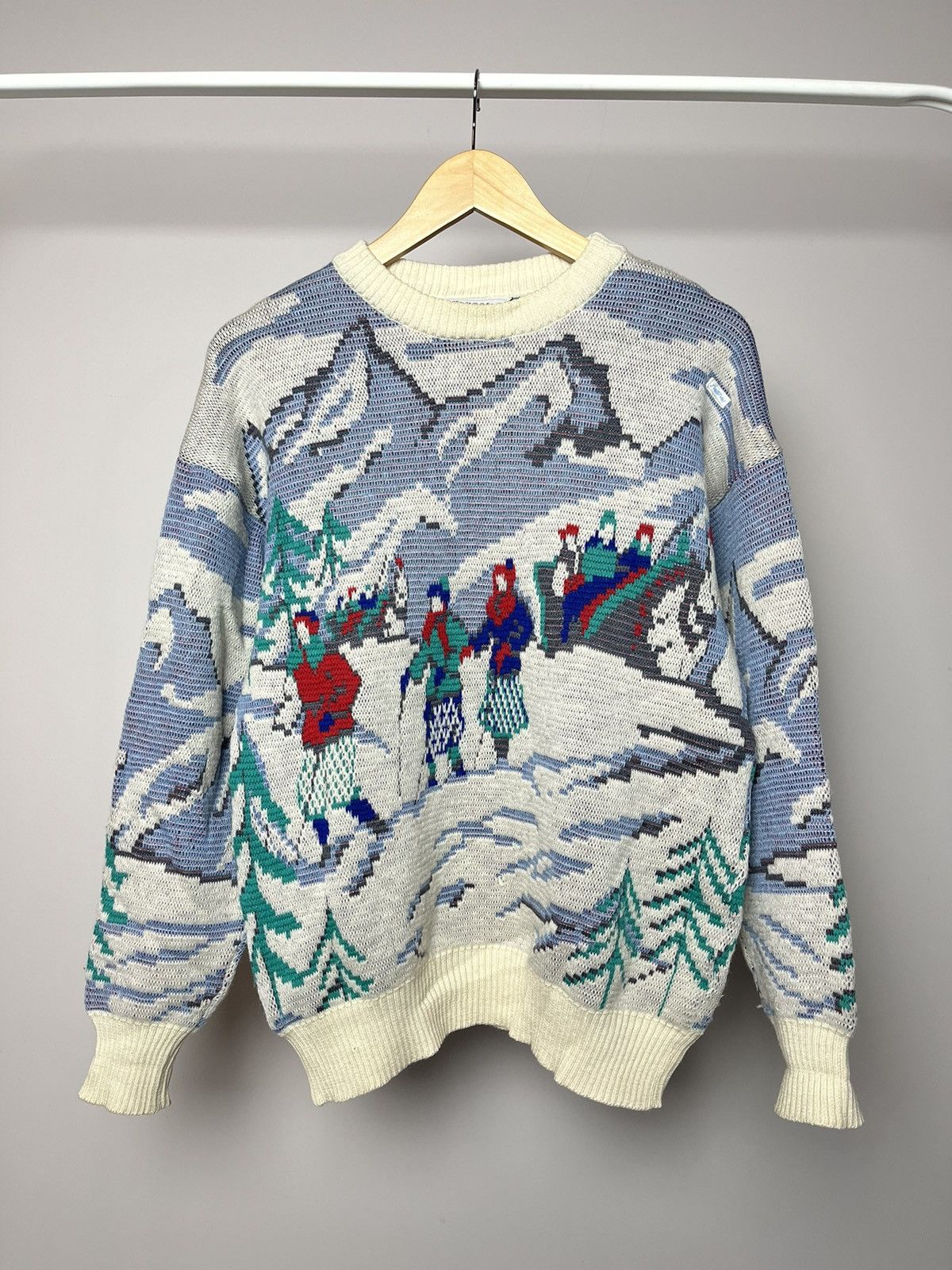 Coogi × Japanese Brand × Streetwear Steffner Vintage 80’s Art Sweater ...