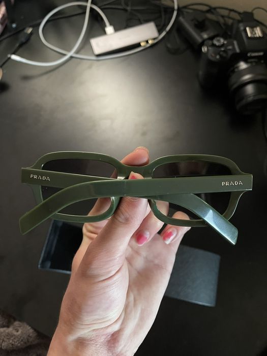 Prada Dark Green Prada Sunglasses | Grailed