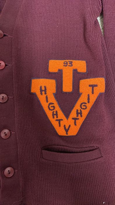 Vintage Vintage Virginia Tech Letterman Sweater | Grailed