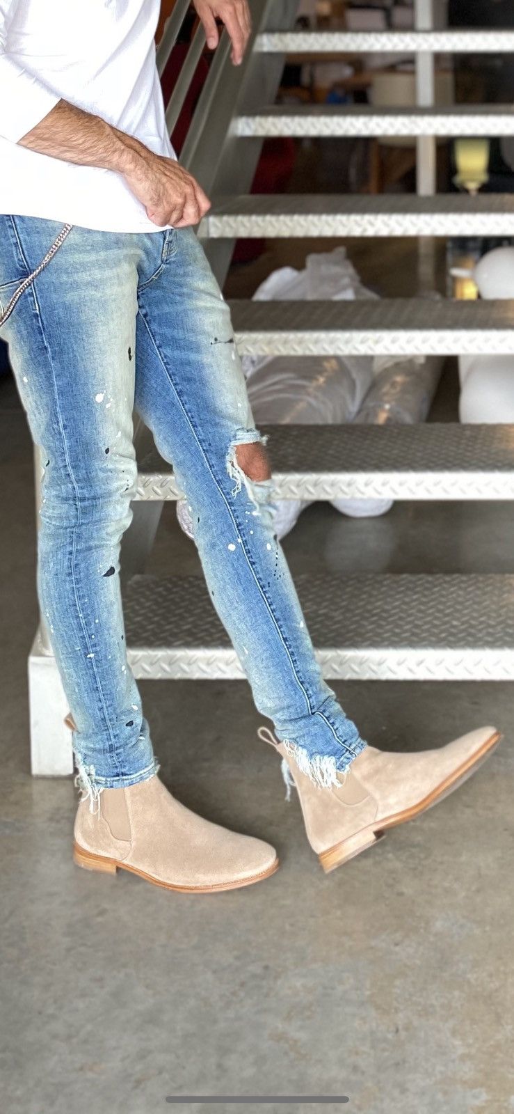Oro Los Angeles Oro Los Angeles classic Tan Chelsea Boots | Grailed