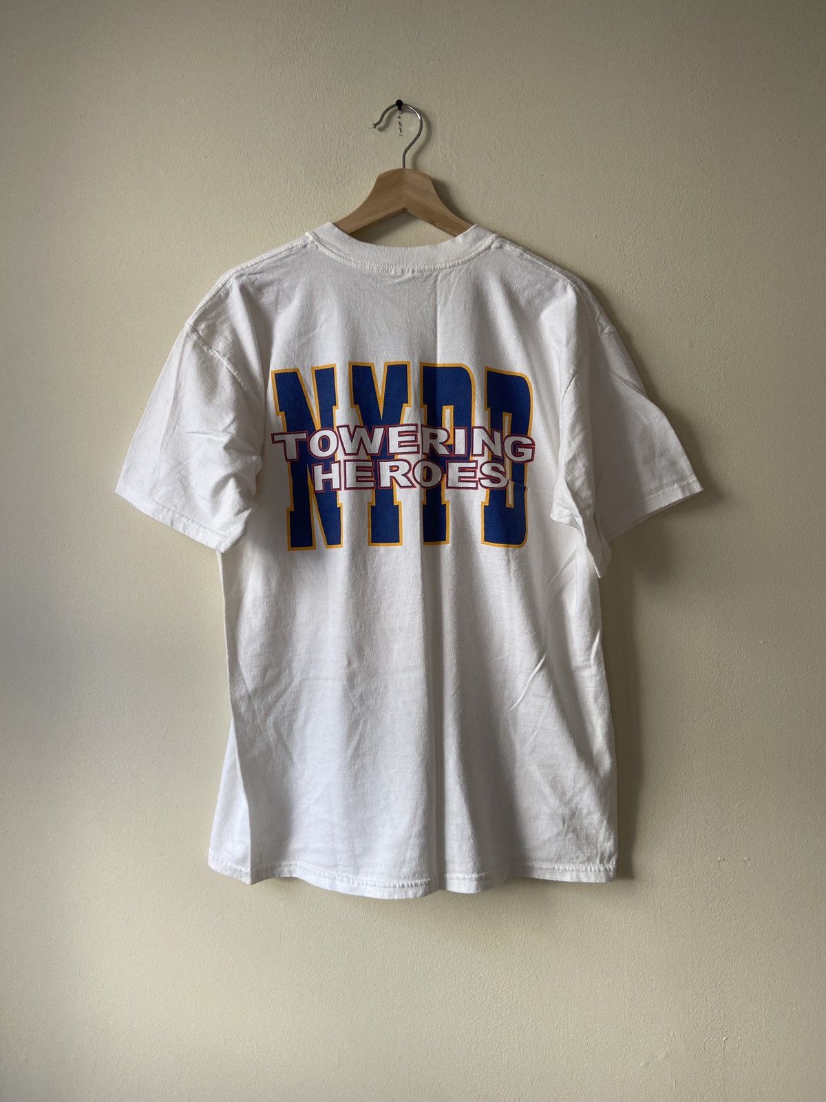 Vintage Vintage y2k Never Forget Twin Towers graphic white tee shirt ...