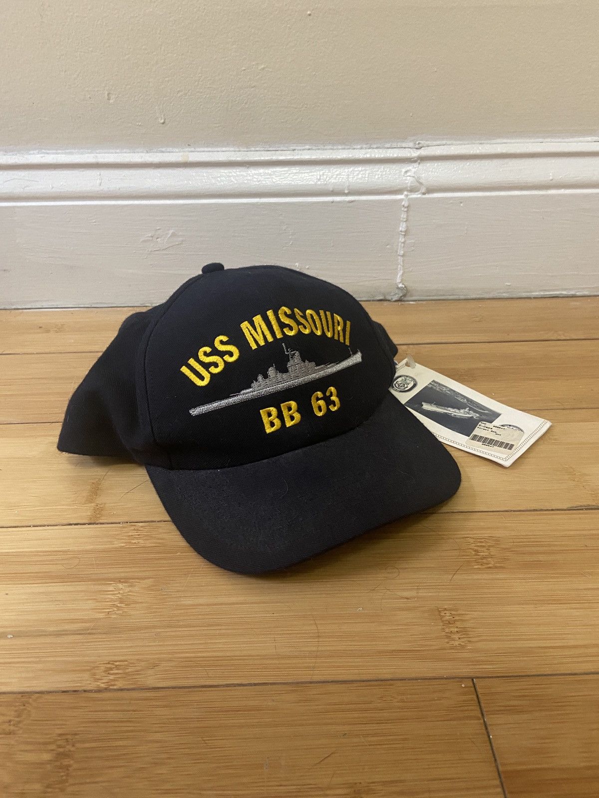 Vintage Vintage 90’s USS Missouri BB63 Navy Battleship snapback hat ...