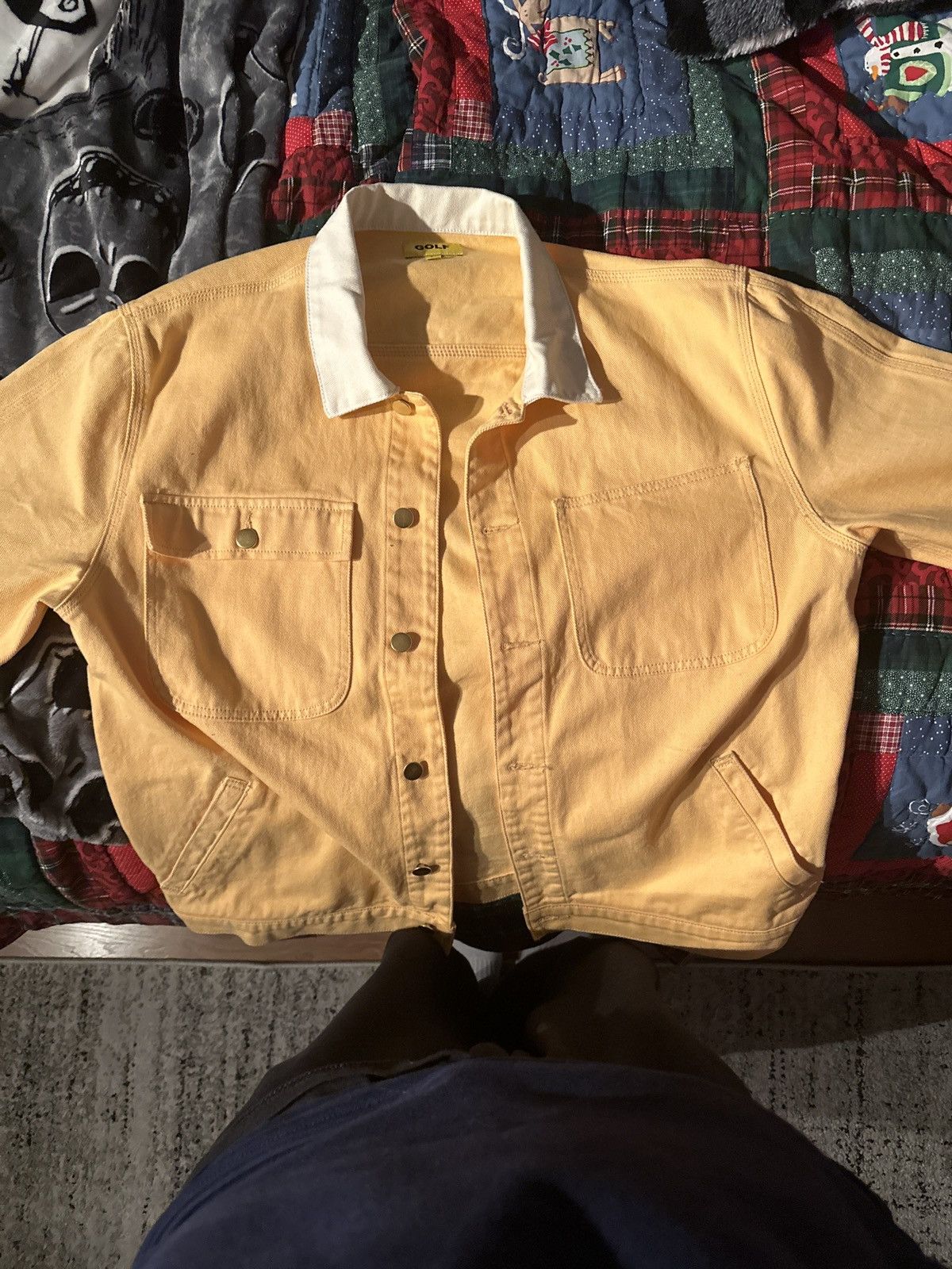 Golf Wang Golf Wang Golf Wang Orange Rope Denim Work Jacket | Grailed