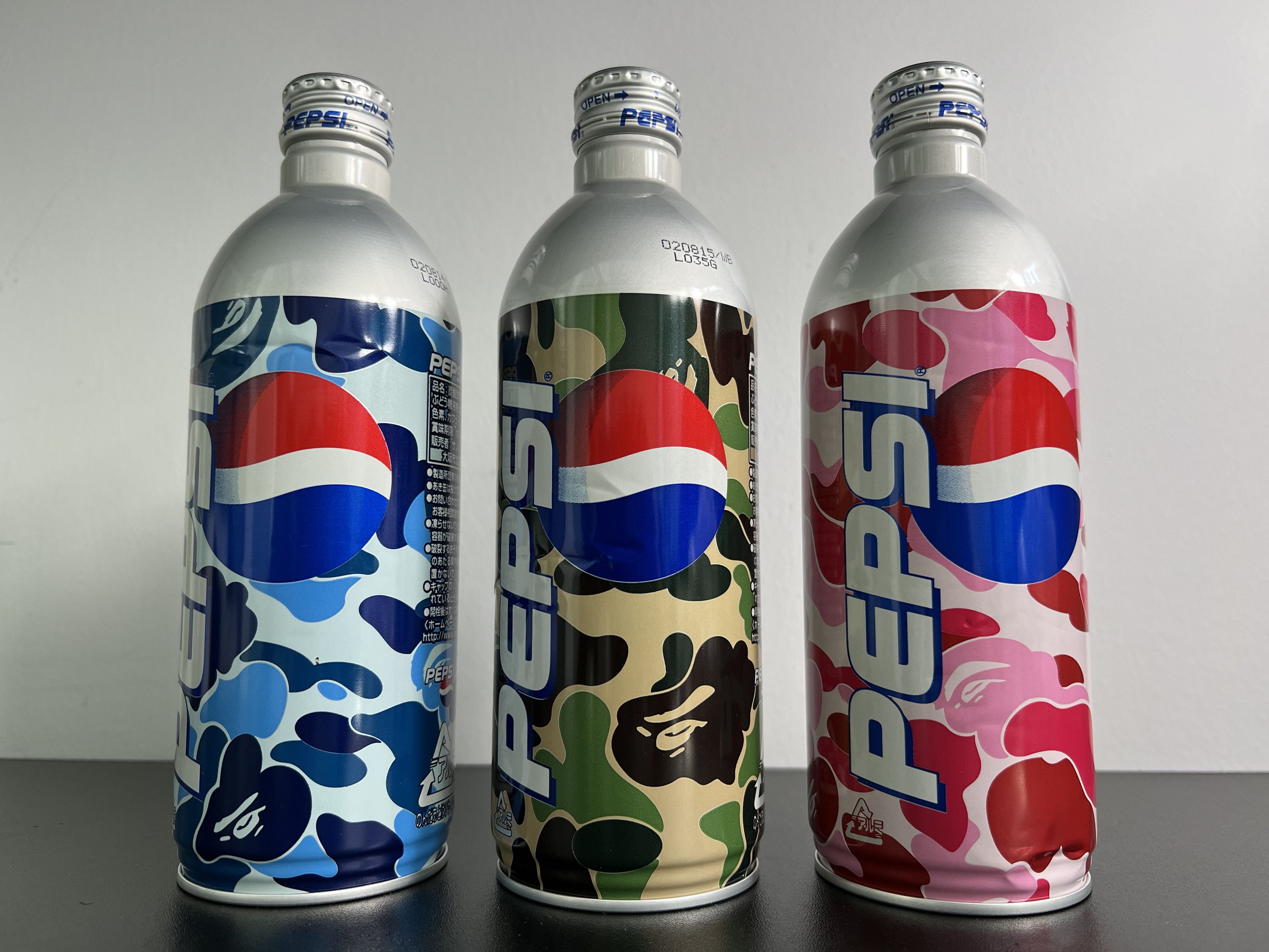 Bape × Pepsi 2001 BAPE X PEPSI SET 3 BOTTLE | Grailed