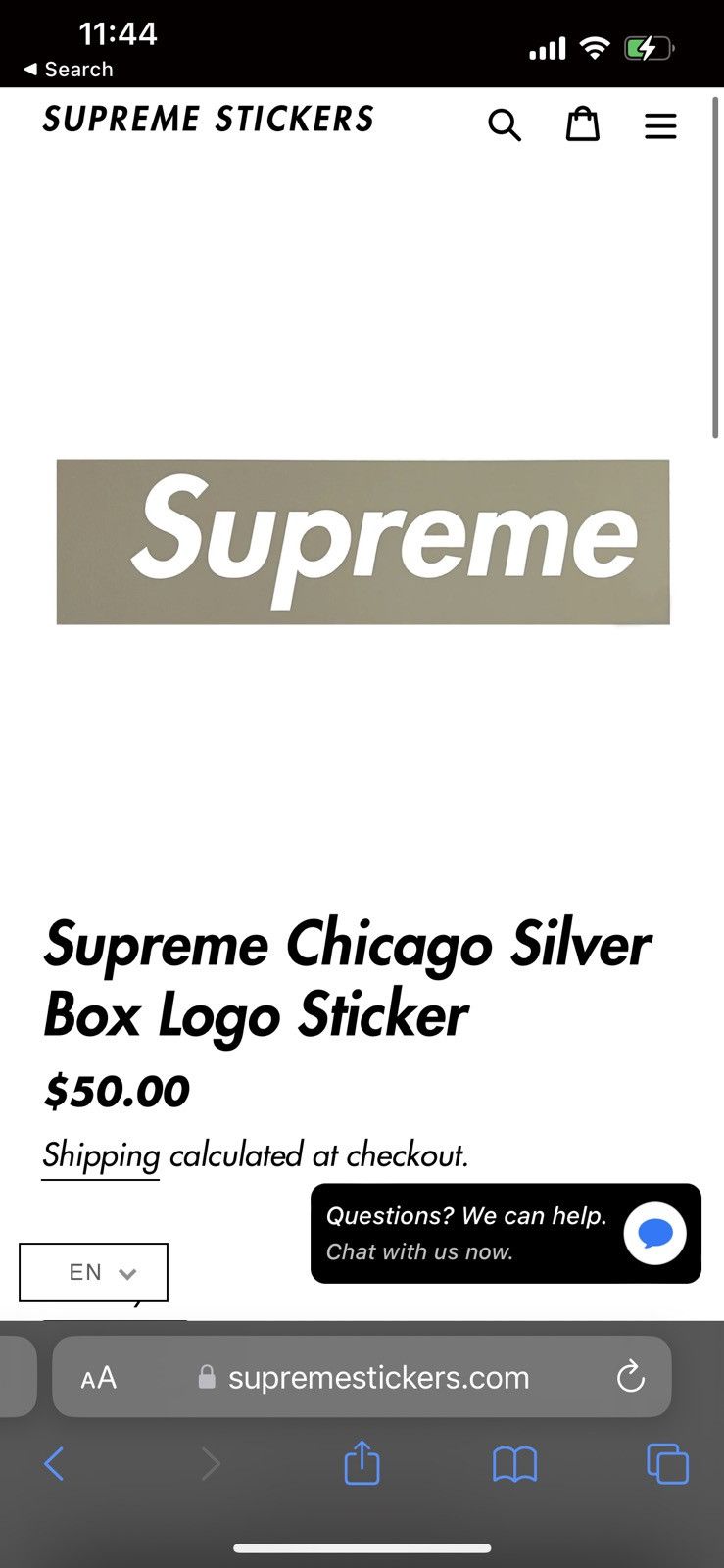 Supreme Supreme Chicago box logo Sticker | Grailed