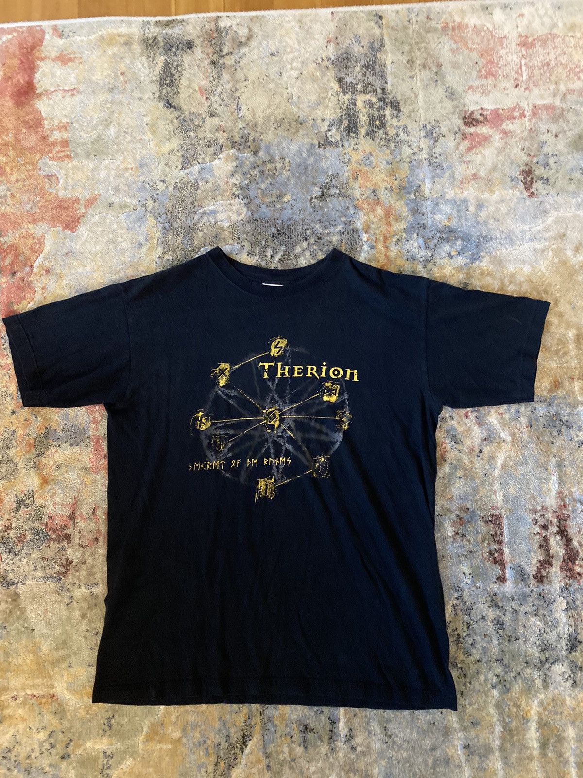 Band Tees × Streetwear × Vintage Vintage Faded Therion Black Graphic ...