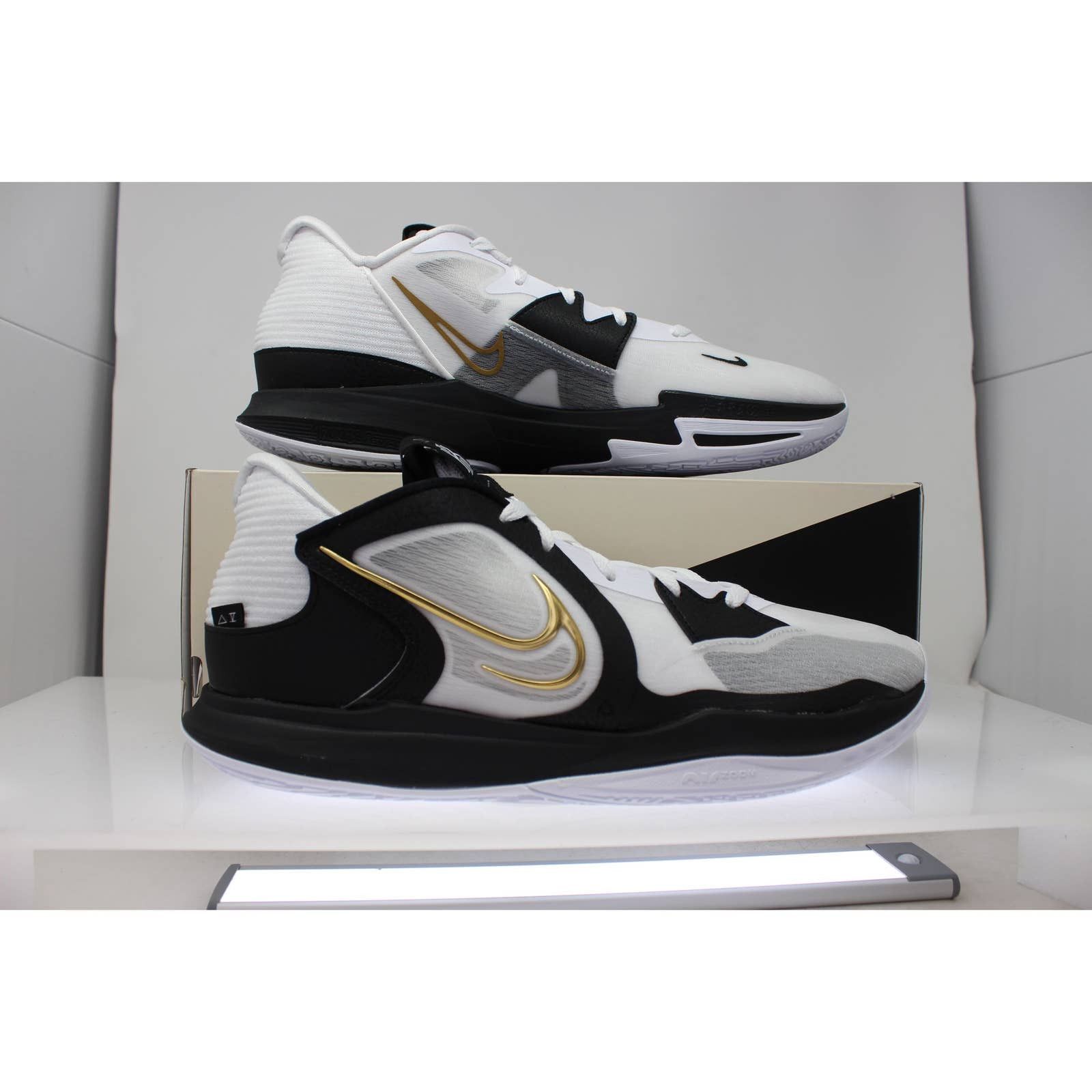 Nike Kyrie Low 5 White/Metallic Gold-Black DJ6012-101 | Grailed