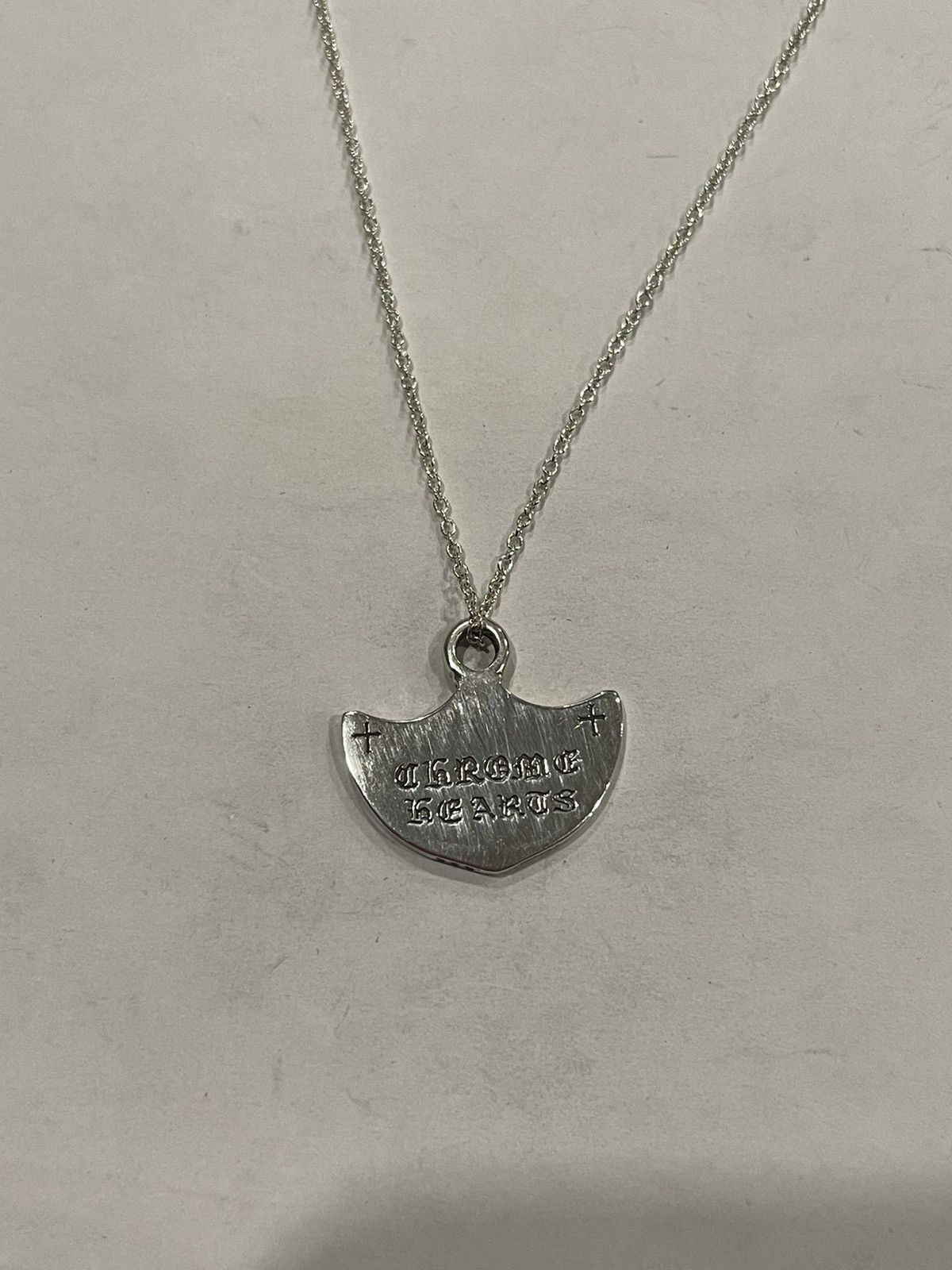 Chrome Hearts Chrome Hearts Trinket Shield Pendant Silver Chain ...