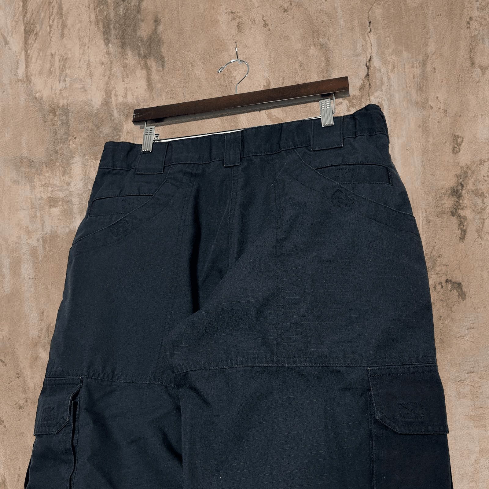 Dickies Jet Black Dickies Tactical Pants Baggy Double Knees Cargos ...