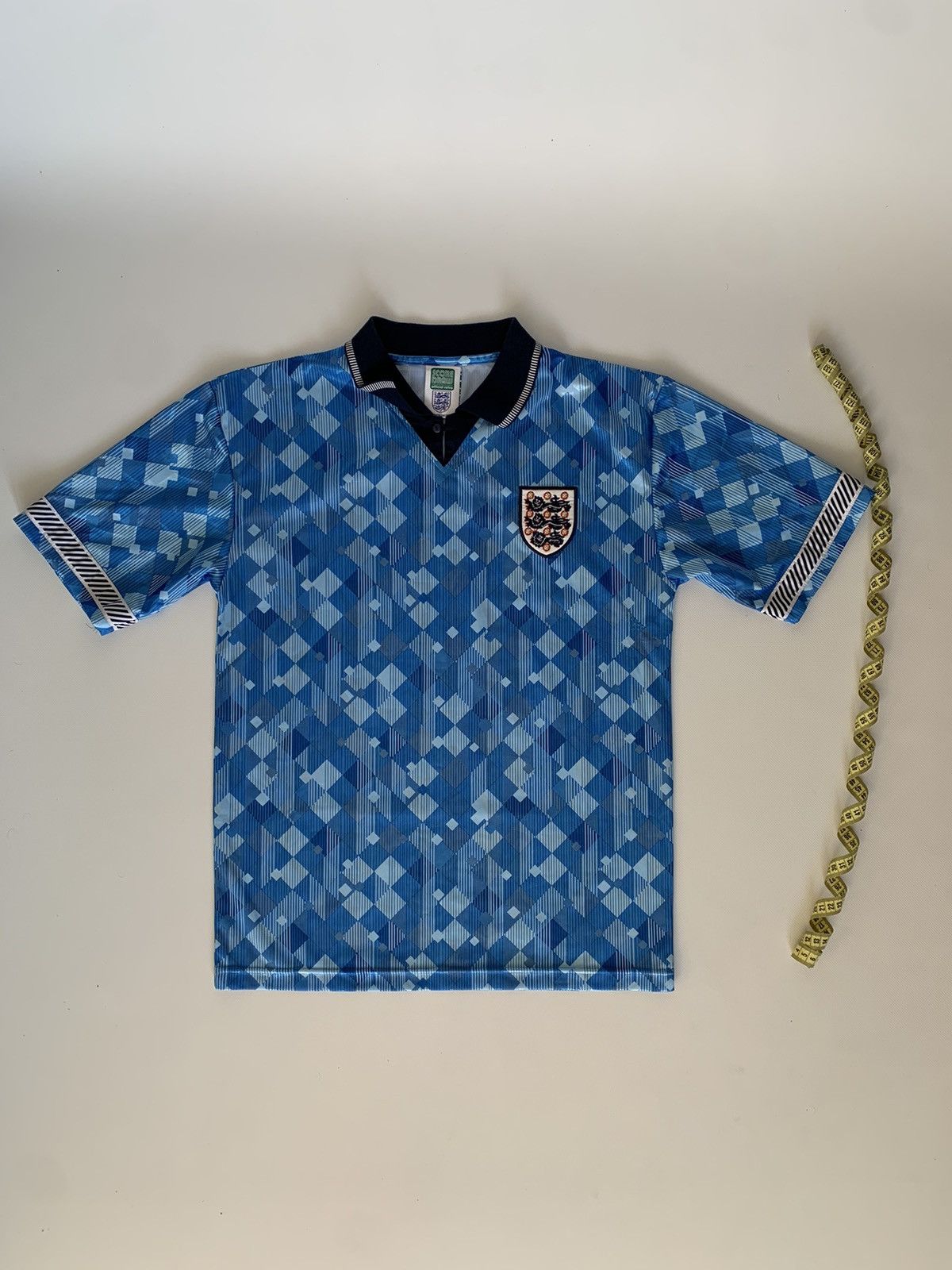 Vintage Score Draw England 1990 Third Football Shirt Soccer Jersey ...