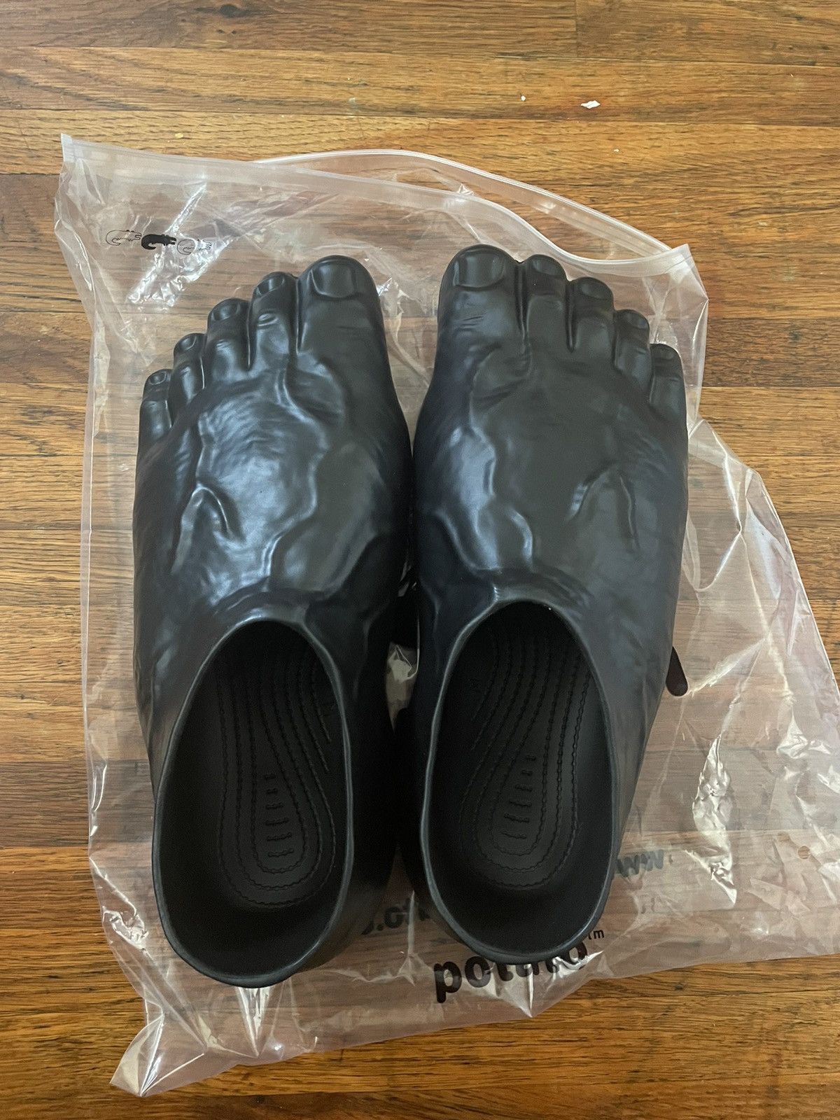 Imran Potato Potato Caveman Crocs Black | Grailed