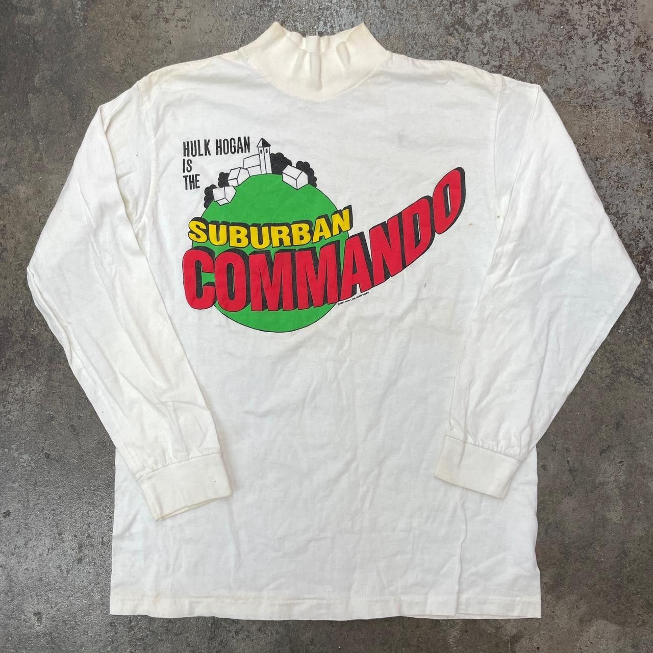 Vintage 90s vintage wwe hulk hogan suburban commando movie tshirt | Grailed