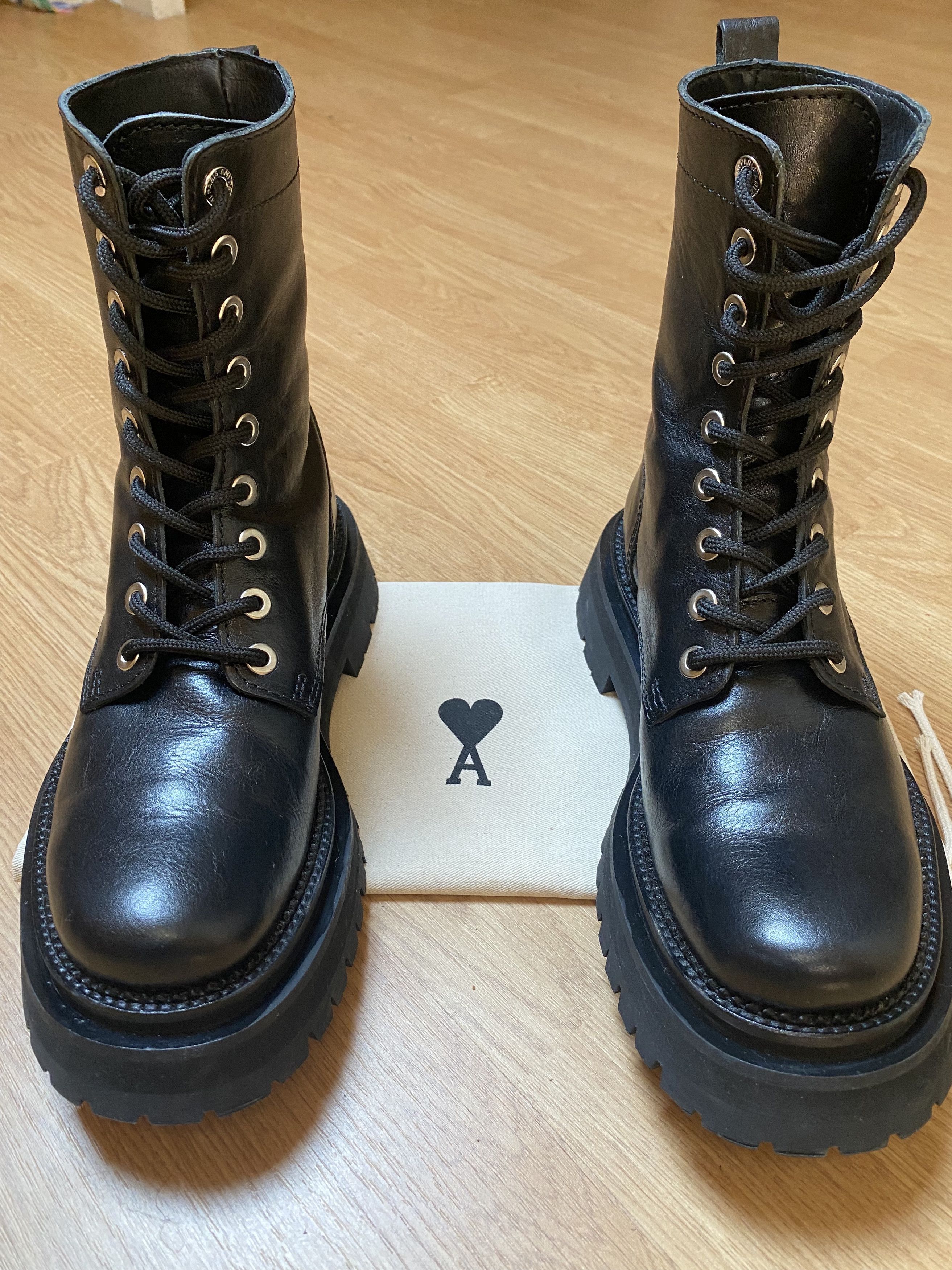 AMI AMI Paris Mid-Height Combat Boots | Grailed