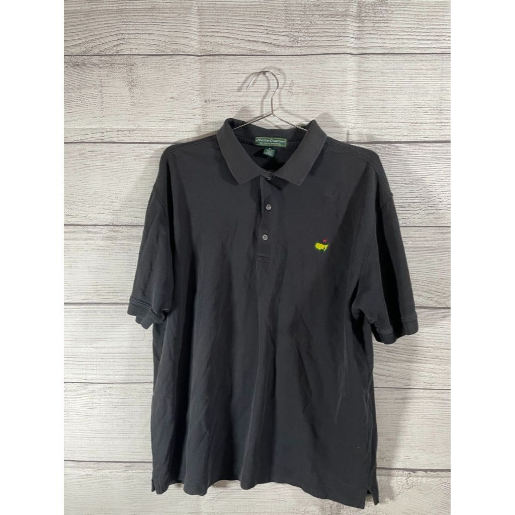 The Masters Masters Collection - Men's XL Black Logo Golf Polo Shirt ...