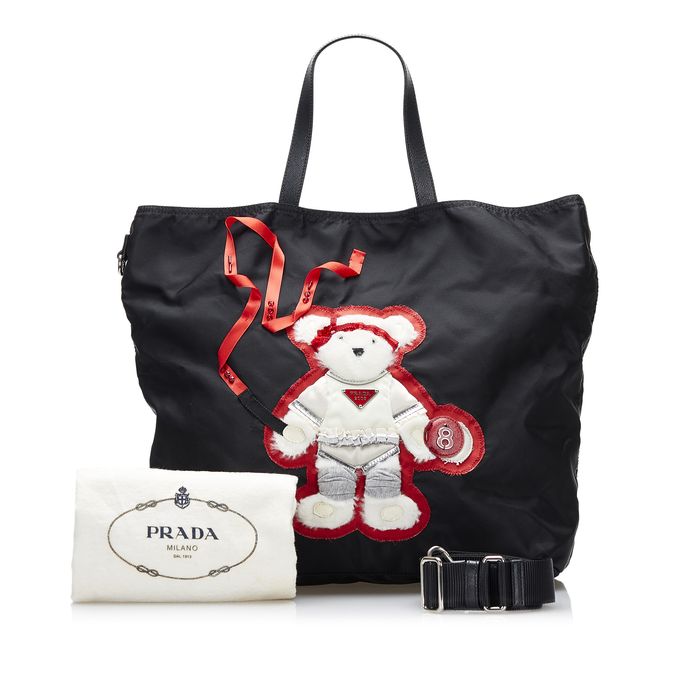 Prada Prada Beijing Olympics Teddy Bear Tessuto Tote | Grailed