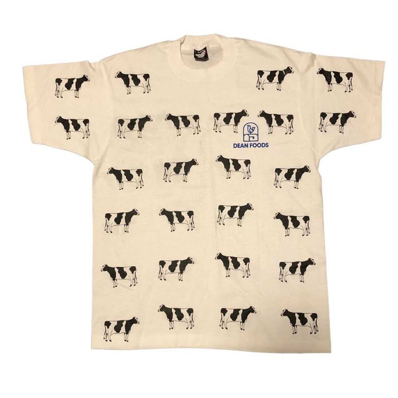 Screen Stars Vintage Dean Foods Cow AOP T-Shirt | Grailed
