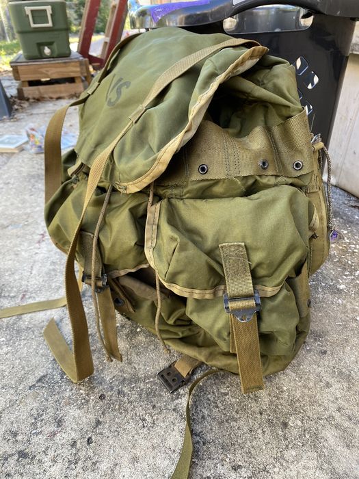 Vintage 1977 US Military Nylon Field Pack Cargo Backpack | Grailed