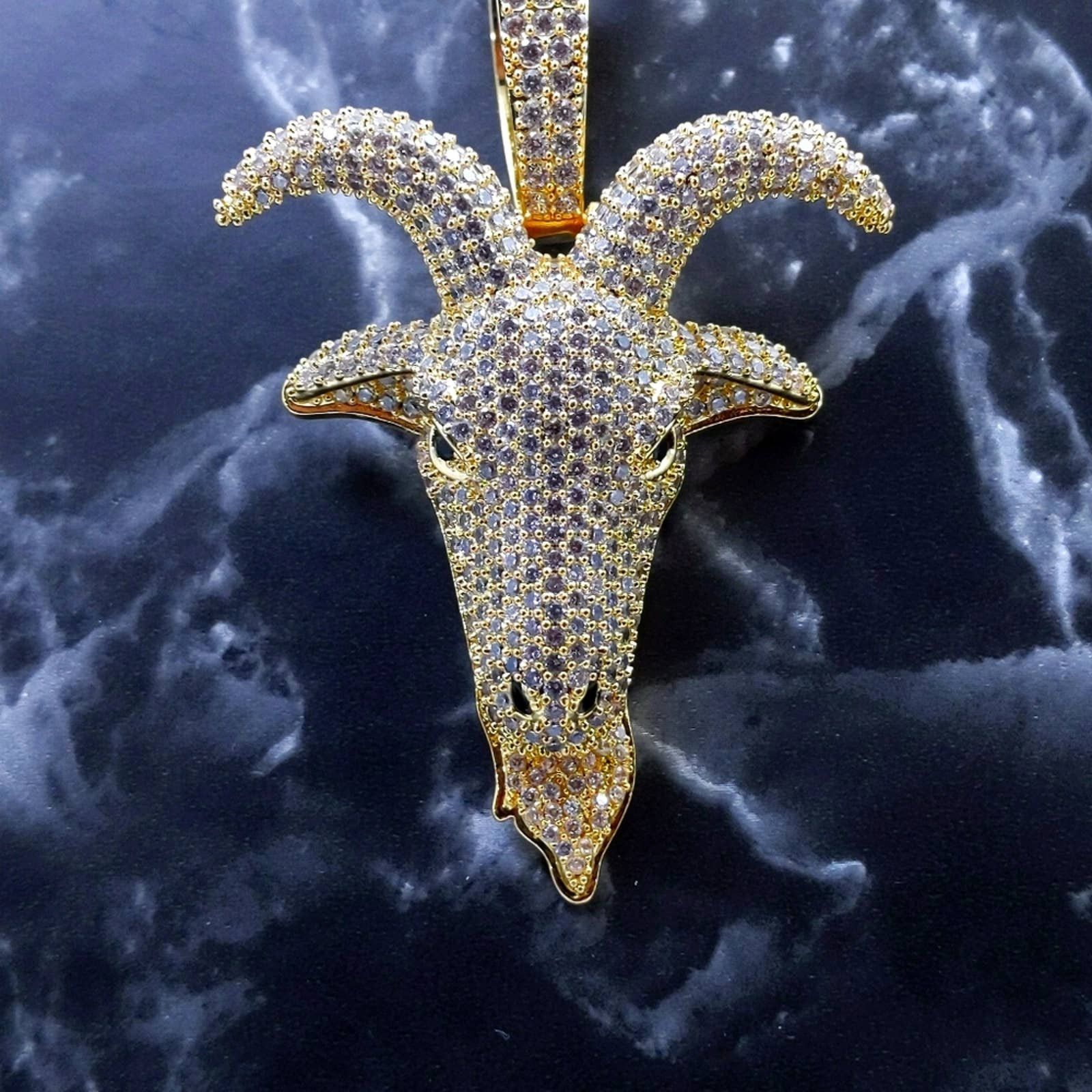 Custom 20"Rope Chain + 14K Gold Finish Goat Penda… | Grailed