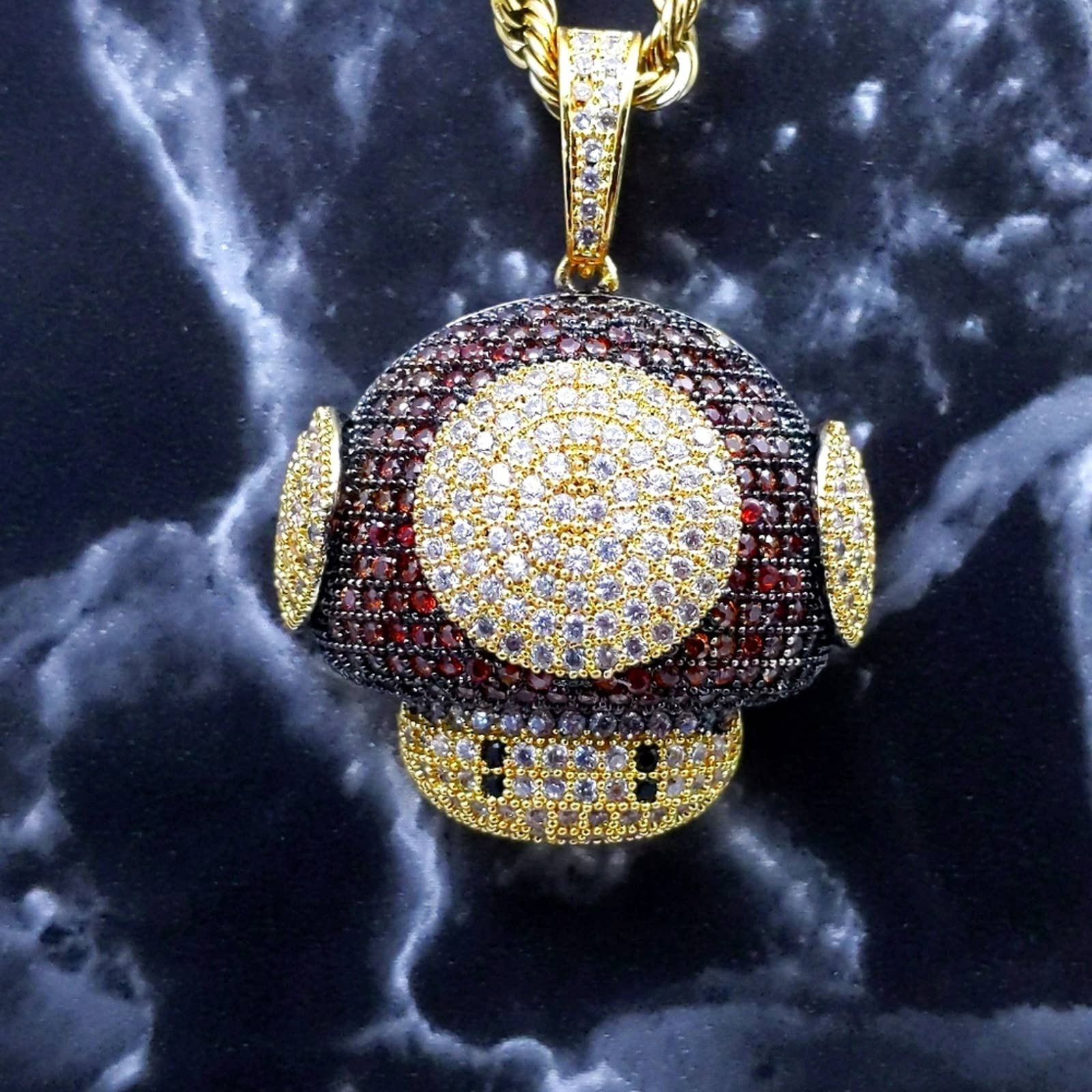 Custom 20"Rope Chain + 14K Gold Finish Toad | Grailed