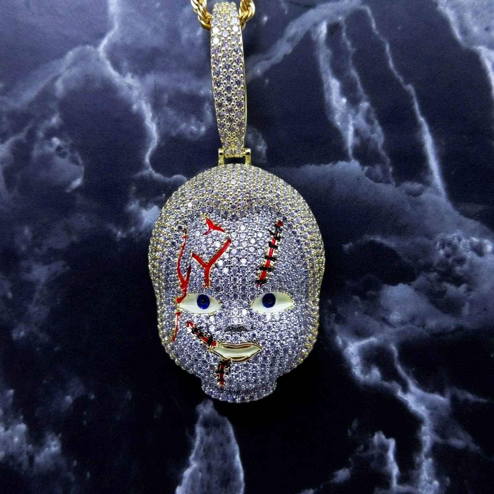 Custom 24"Rope Chain + 14K Gold Finish Chucky | Grailed