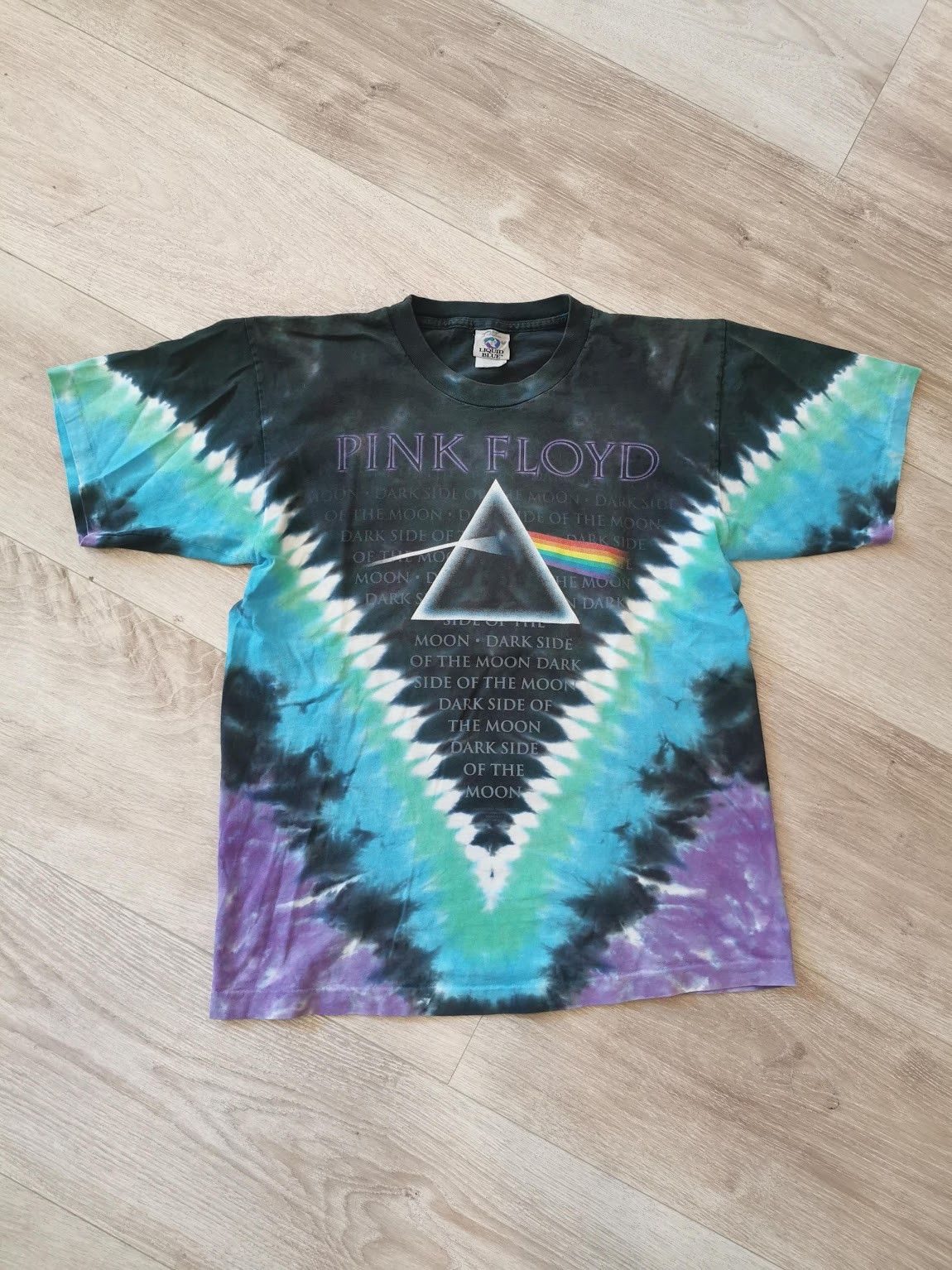 Liquid Blue × Pink Floyd × Vintage Pink Floyd Tie Dye Liquid Blue ...