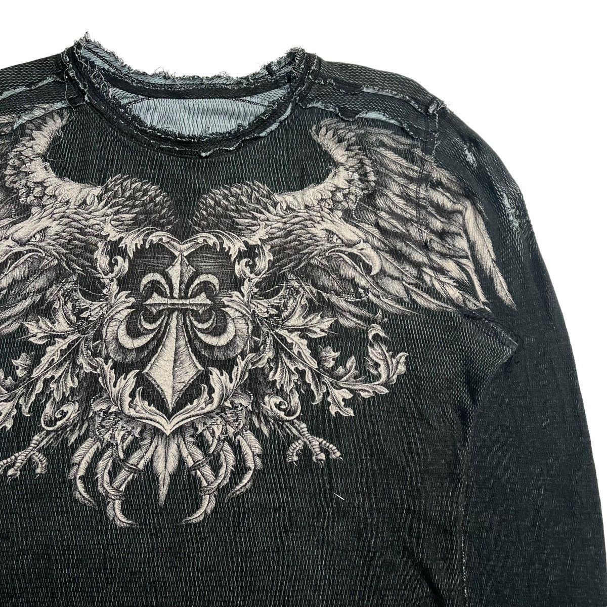 Affliction × Streetwear × Vintage Y2K RARE Affliction Wing Reversible ...