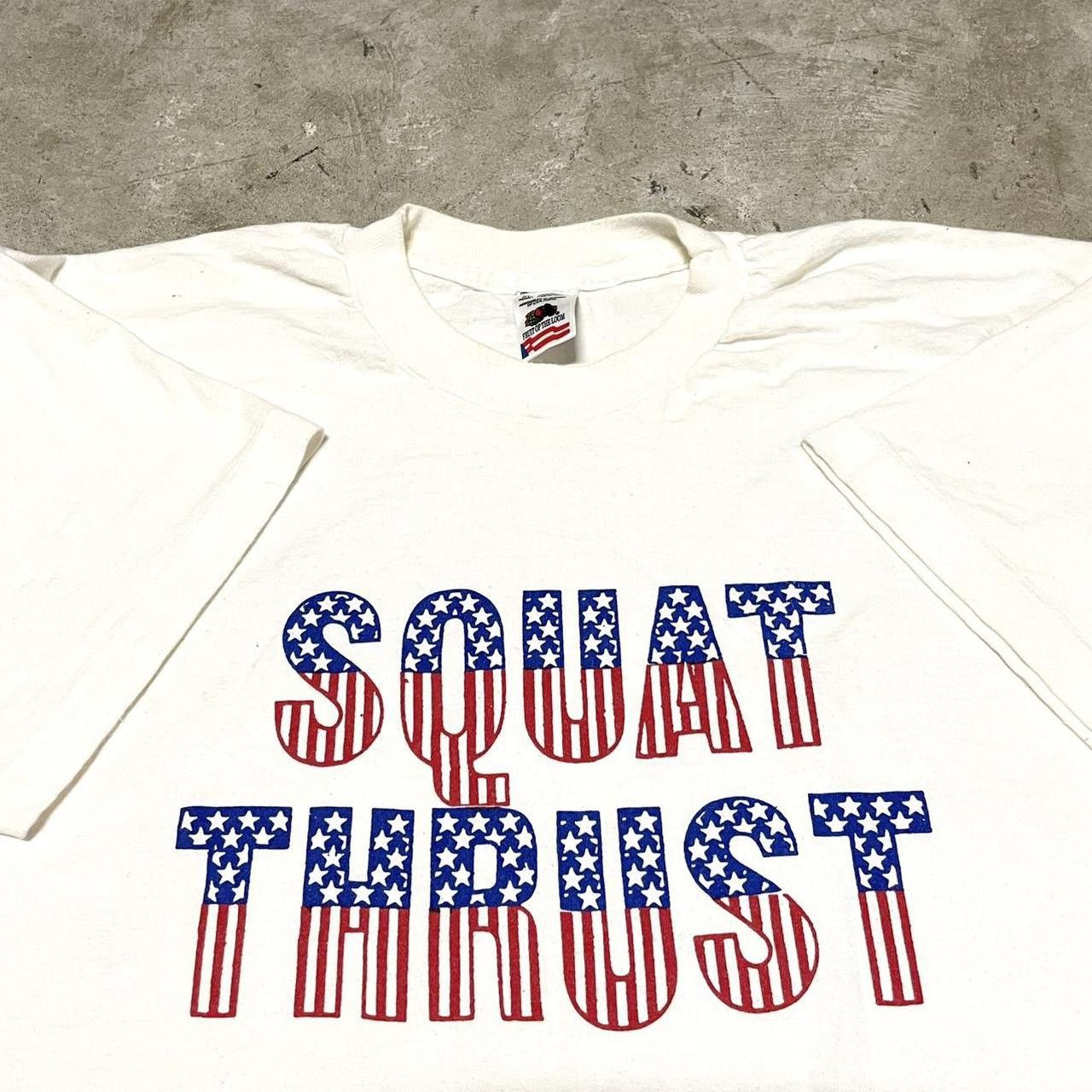 Vintage Vintage 90s Squat Thrust Hardcore Rock Band Tee | Grailed