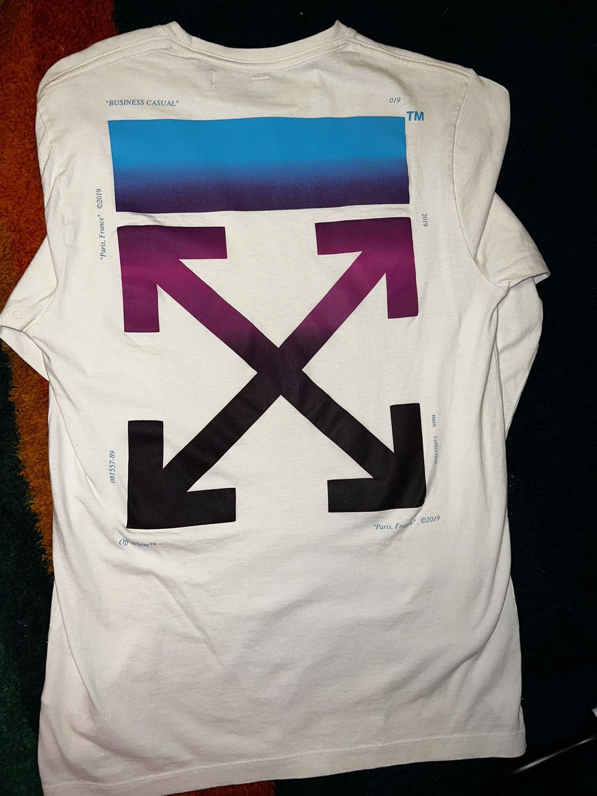 Off-White Off-White Gradient Print Long Sleeve Tee | Grailed