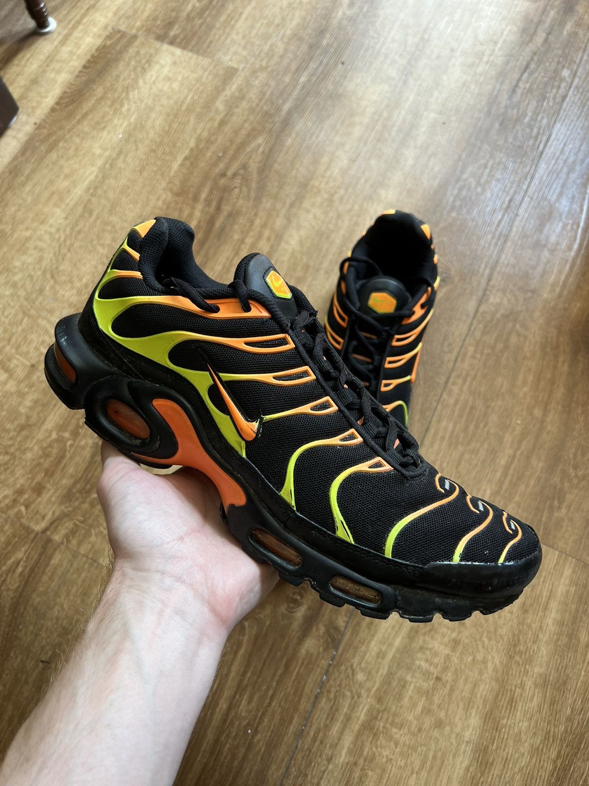 Nike × Vintage Nike Air Max Plus Tn Black Volt Total Orange | Grailed