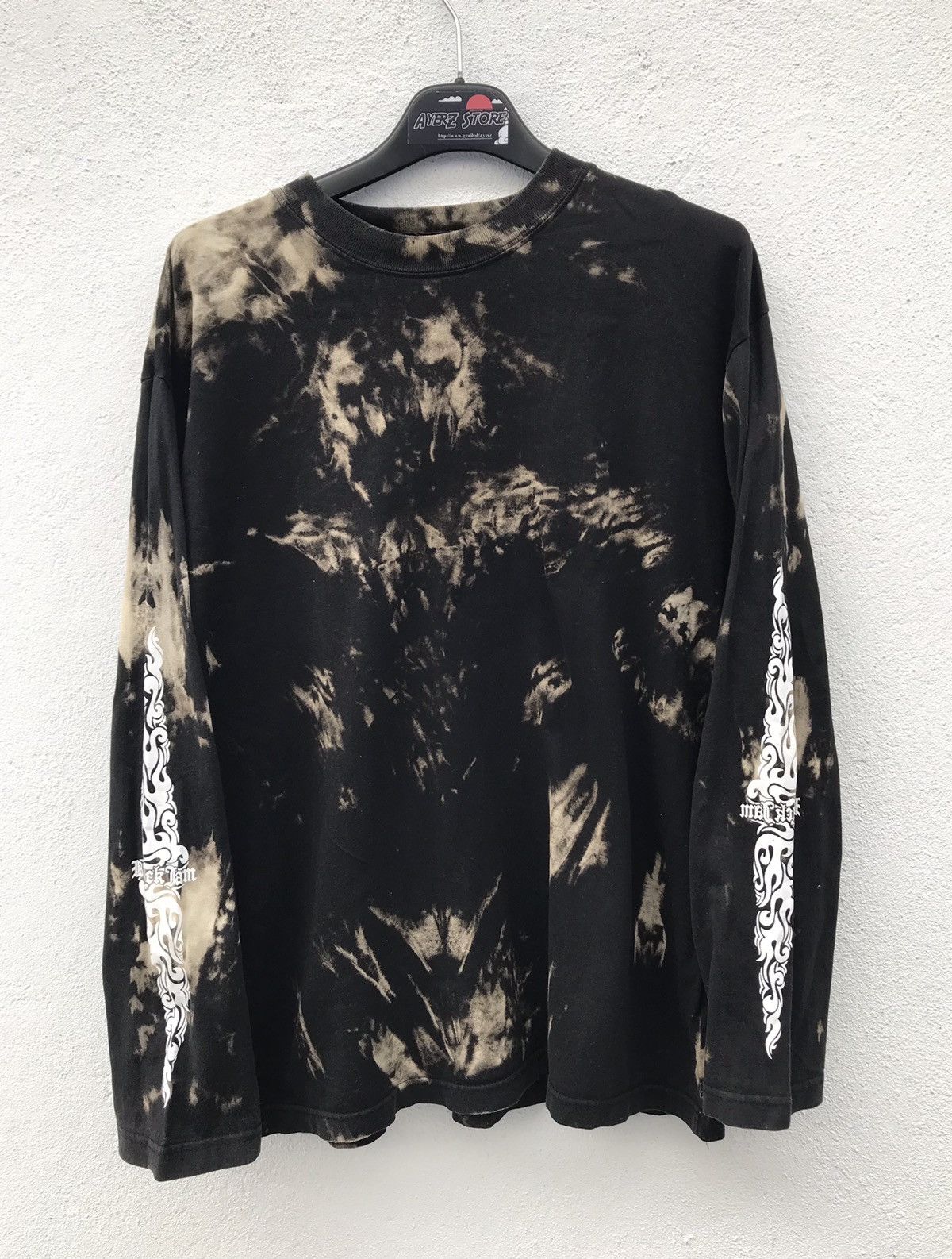Custom × Japanese Brand Angle Devil Acid Wash Long Sleeve T Shirt | Grailed